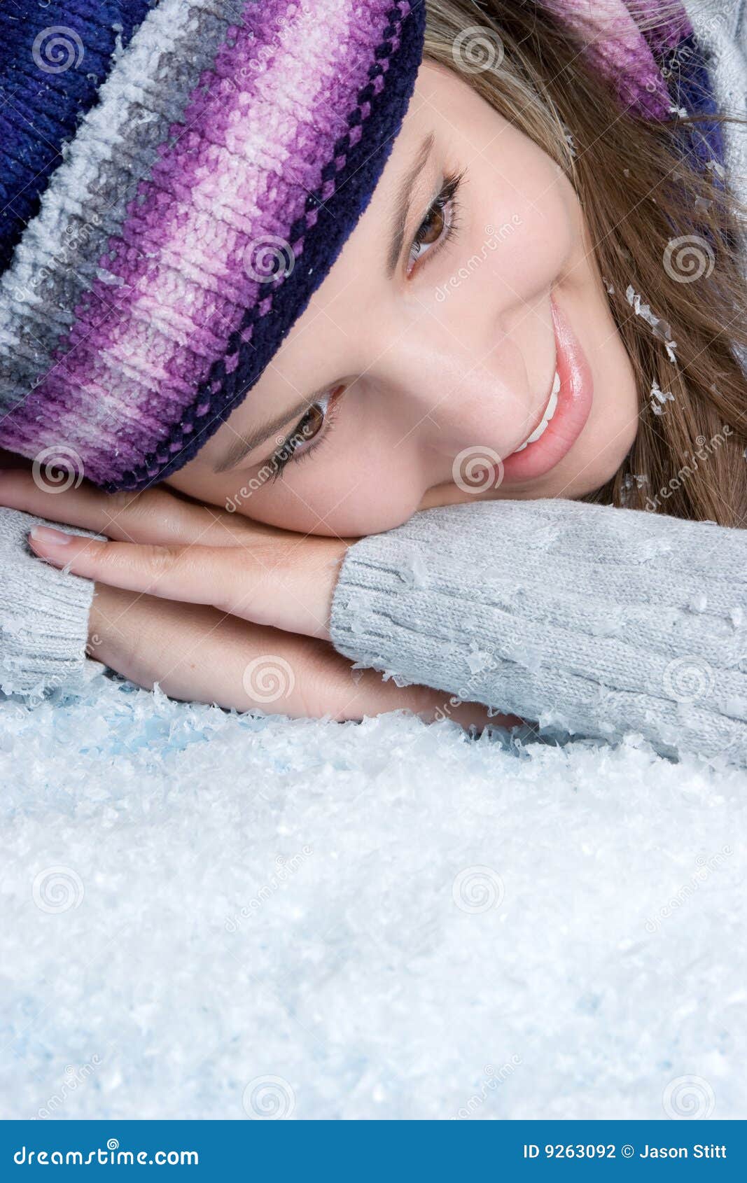 Winter Snow Woman stock photo. Image of person, scarf - 9263092