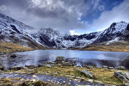 Winter in Snowdonia stock photo. Image of welsh, mountain - 7057730