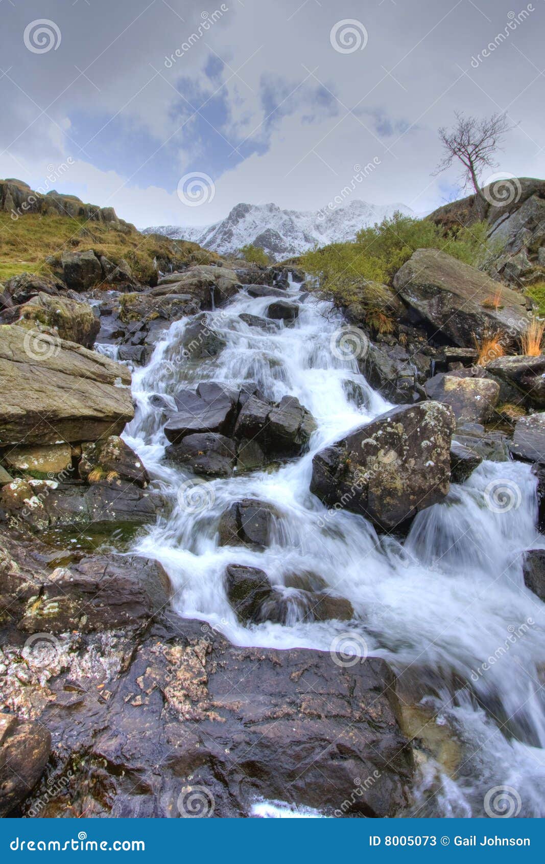Winter in Snowdonia stock image. Image of snow, hills - 8005073