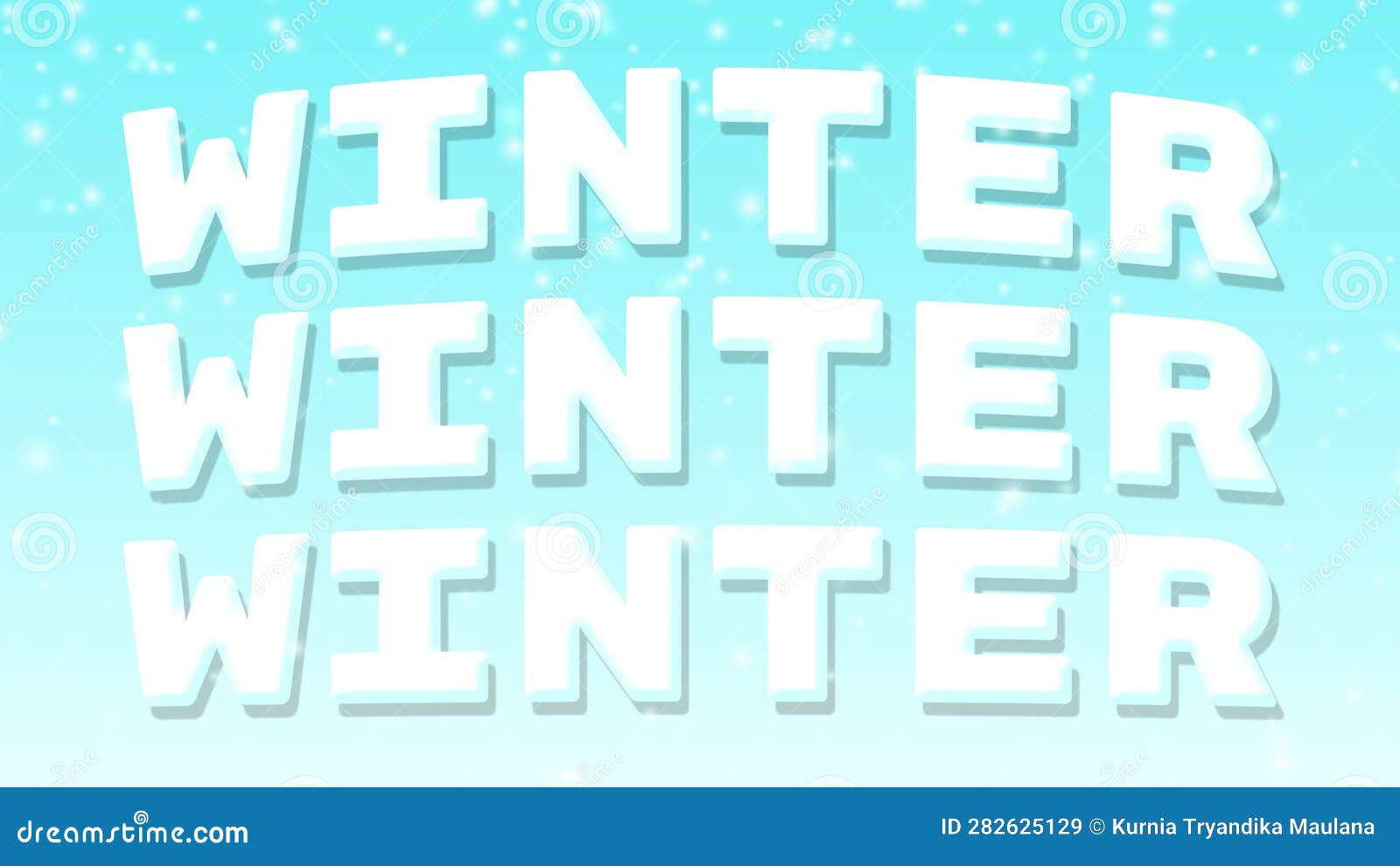Winter Snowfall Animation Lettering Text Background Winter Stock Video ...