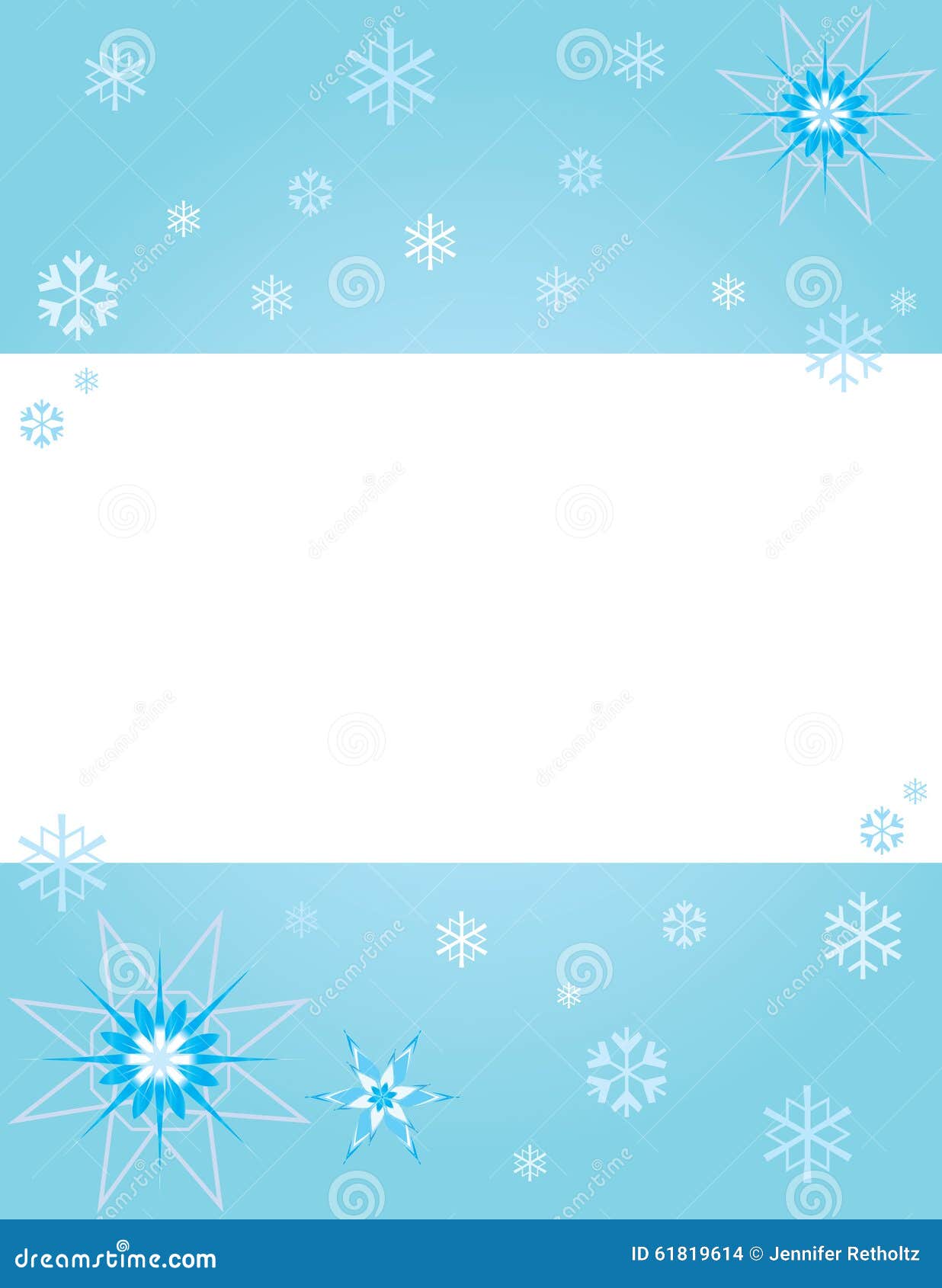Winter Snowflake Background Stock Illustration - Illustration of ...