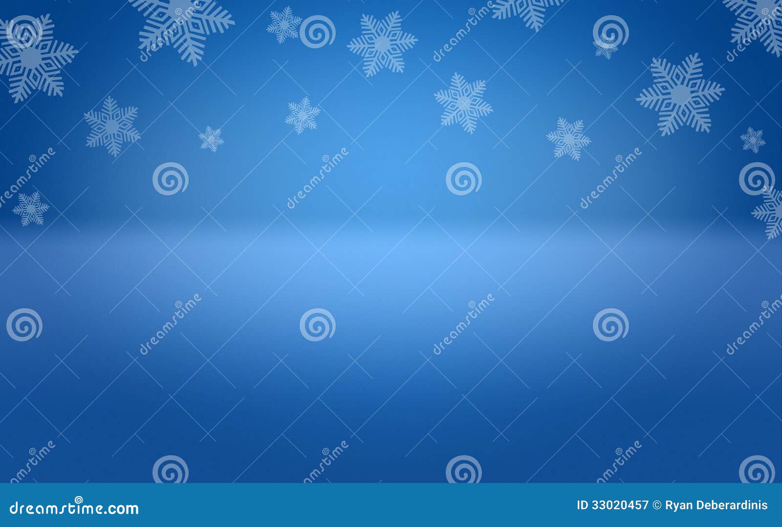 Winter Snowflake Blue Background Stage Stock Illustration ...
