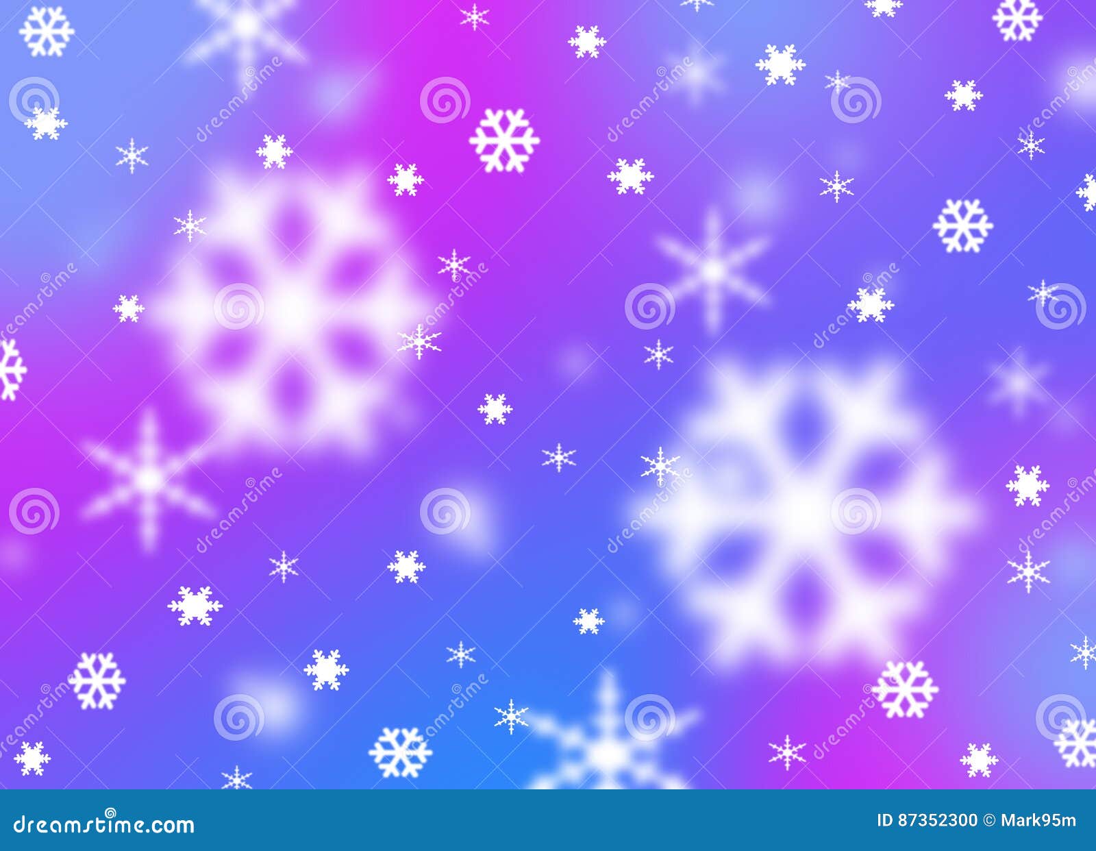 Winter Snowflake Effect Style Background Stock Illustration ...