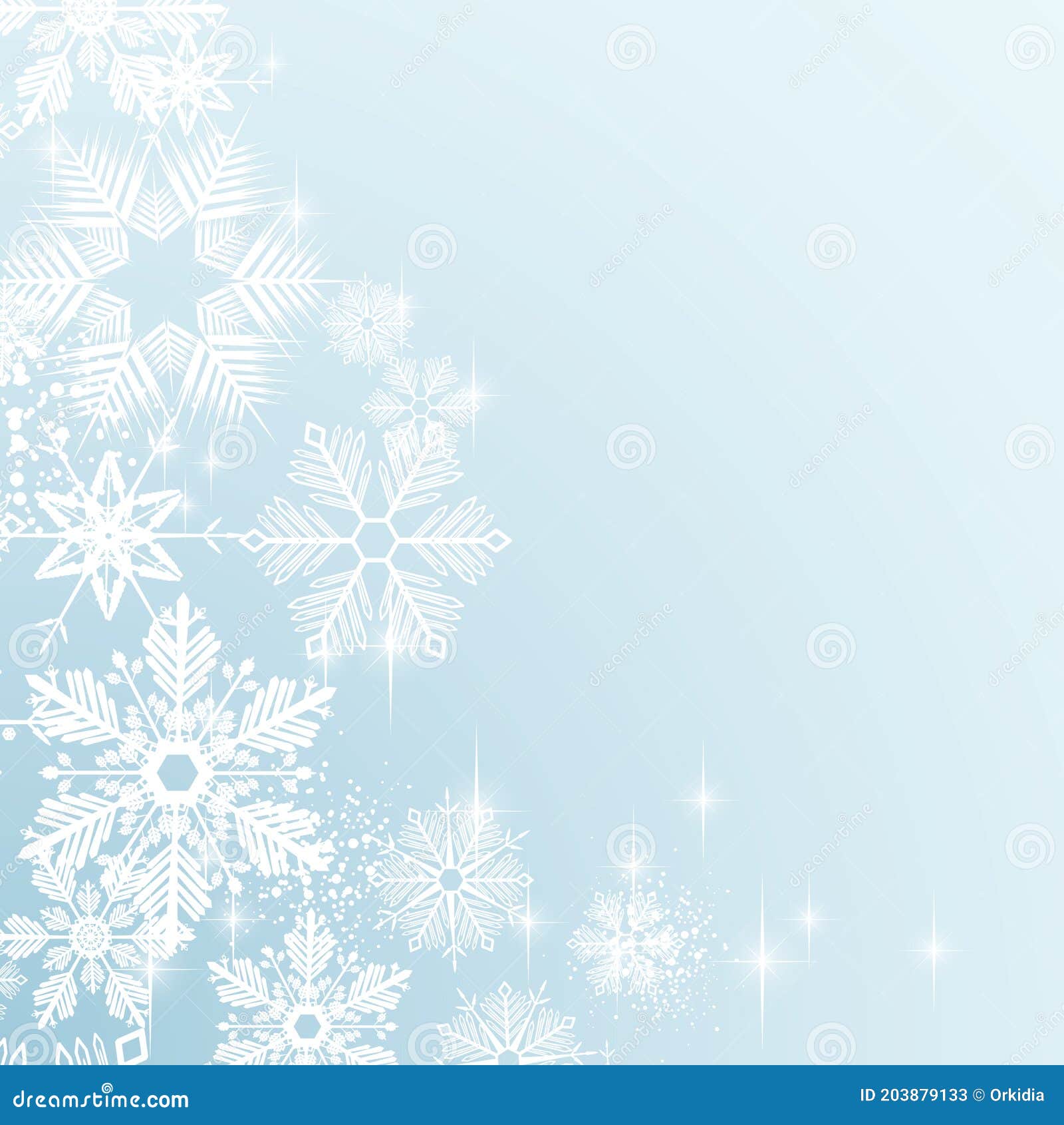 Winter Snowflakes Background Stock Vector - Illustration of snow ...