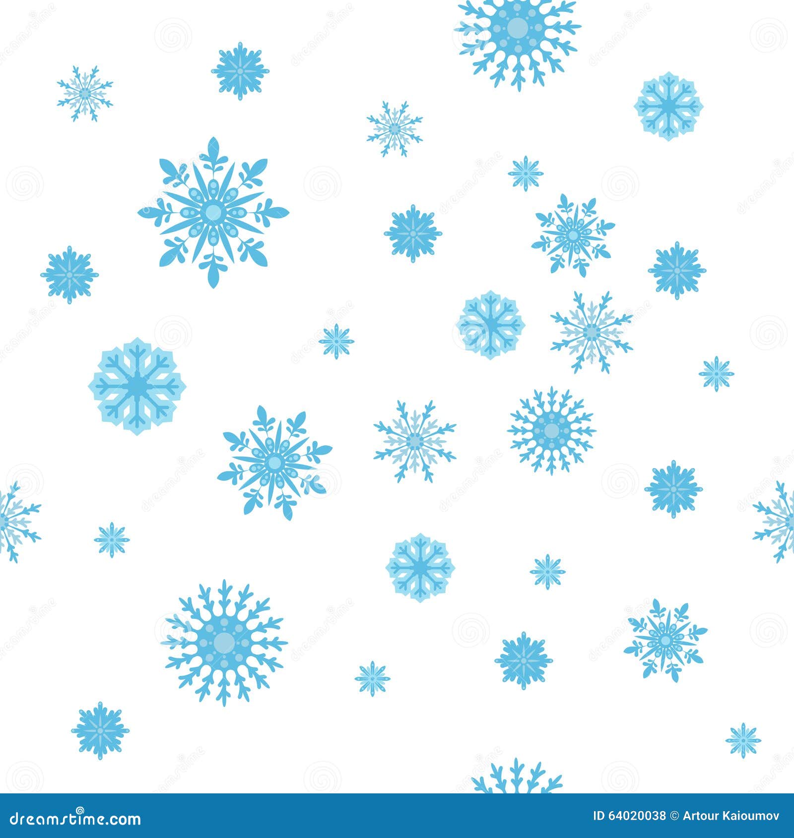 Winter Snowflakes Seamless Texture Stock Vector - Illustration of ...