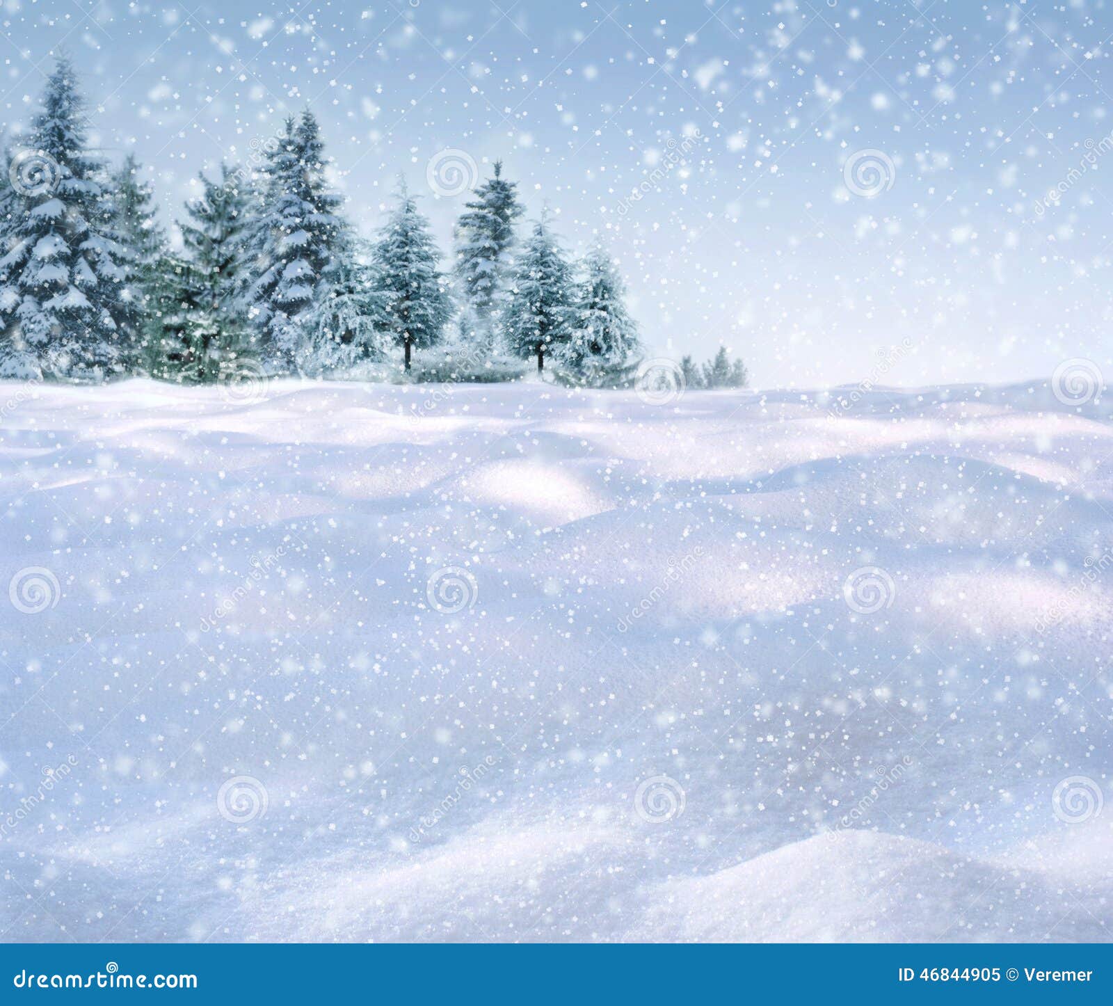 Winter snowing background stock image. Image of cold - 46844905