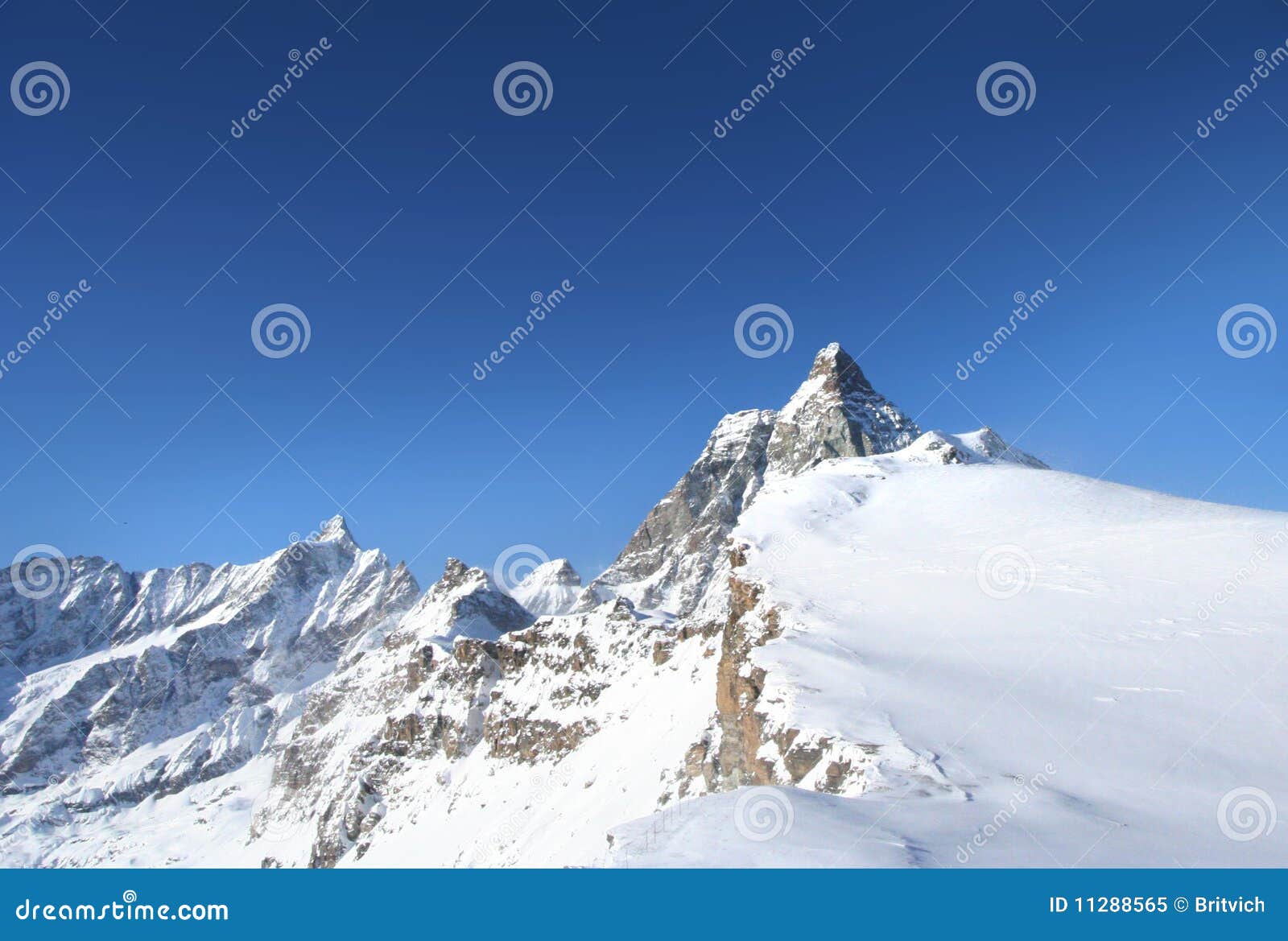 Winter snowy Alps stock image. Image of alps, steep, outdoors - 11288565