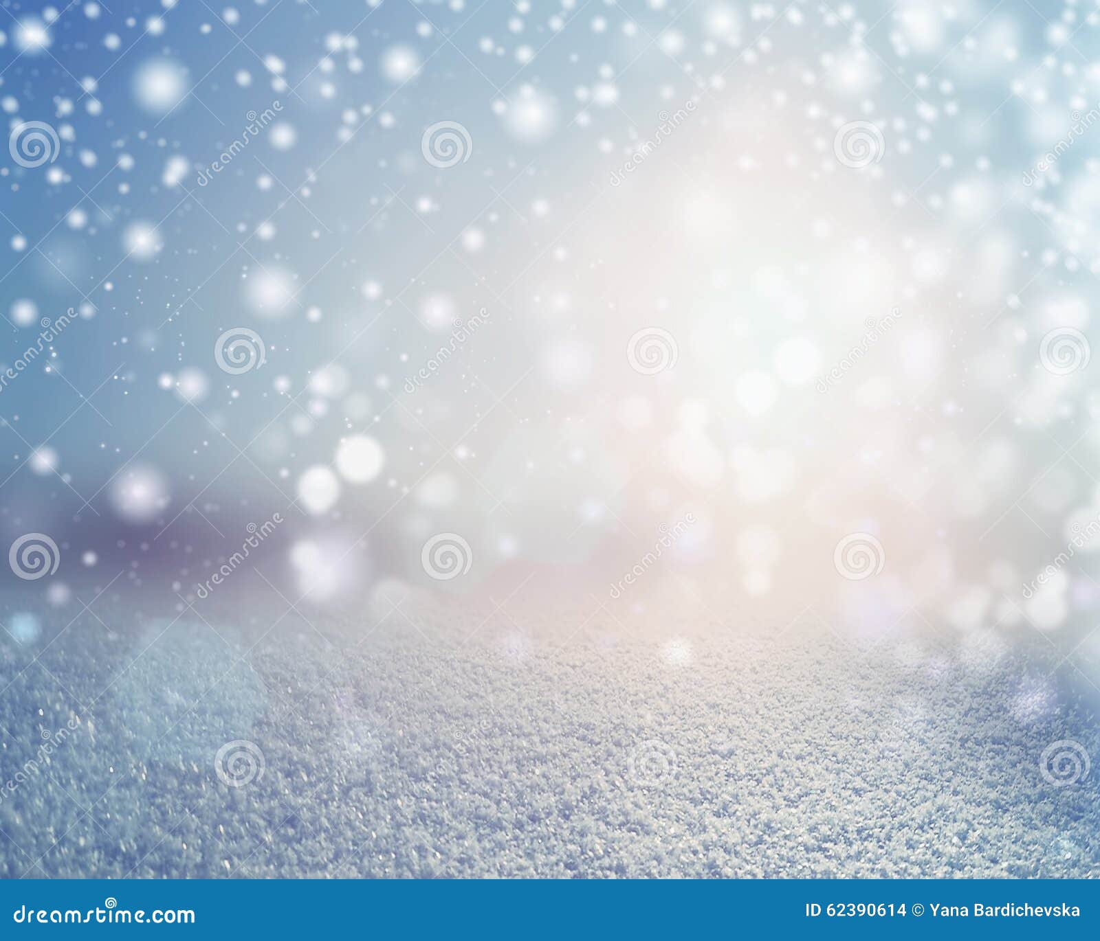 Winter Snowy Landscape Background. Stock Photo - Image of evening ...