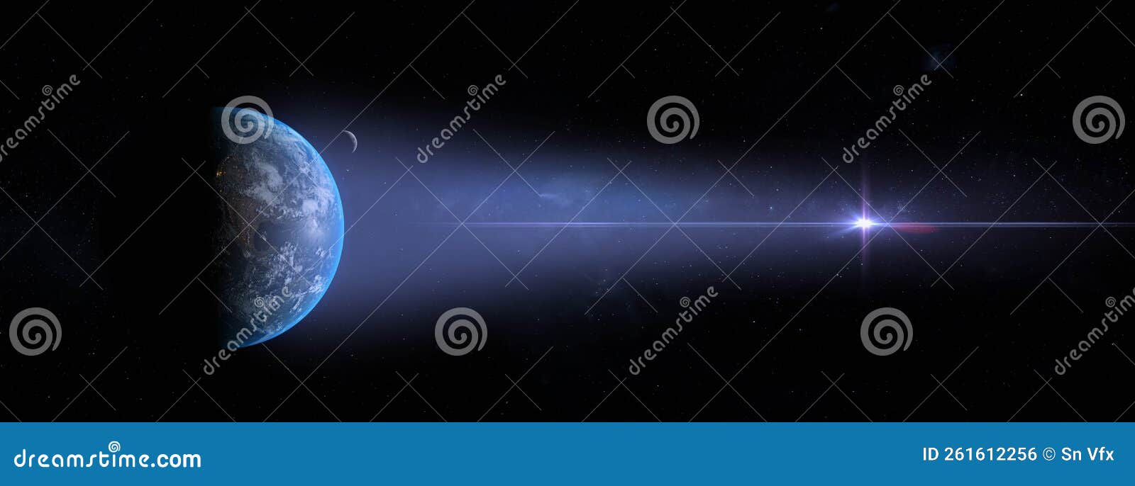 Winter Solstice Seen from Space Stock Illustration - Illustration of ...