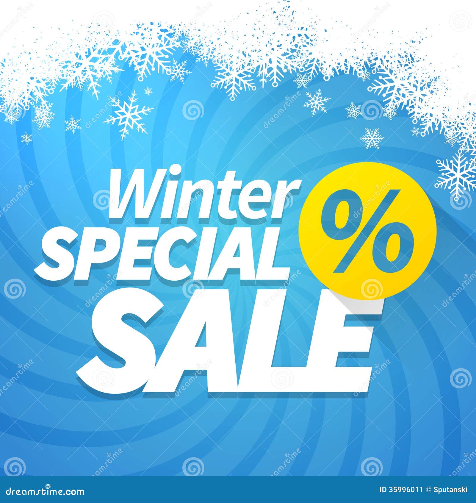 Winter special sale stock vector. Illustration of banner - 35996011