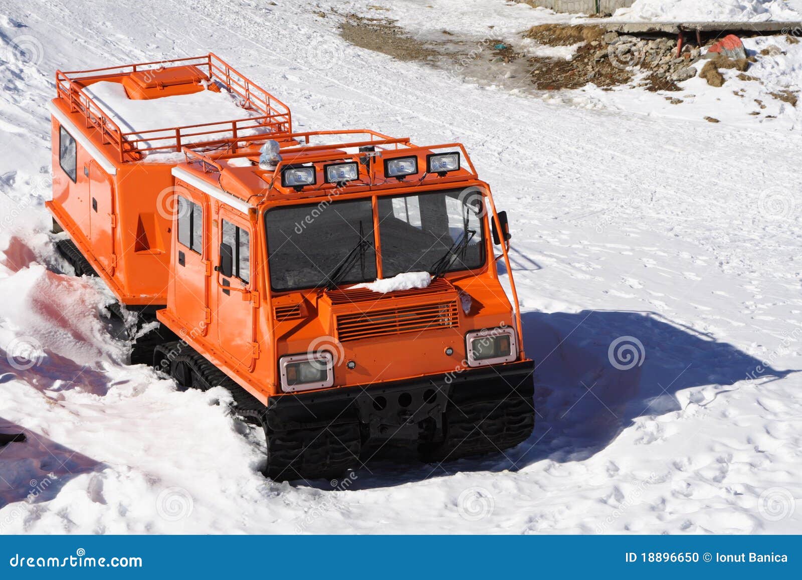 Winter Special Transportation Vehicle Stock Photo - Image of ...