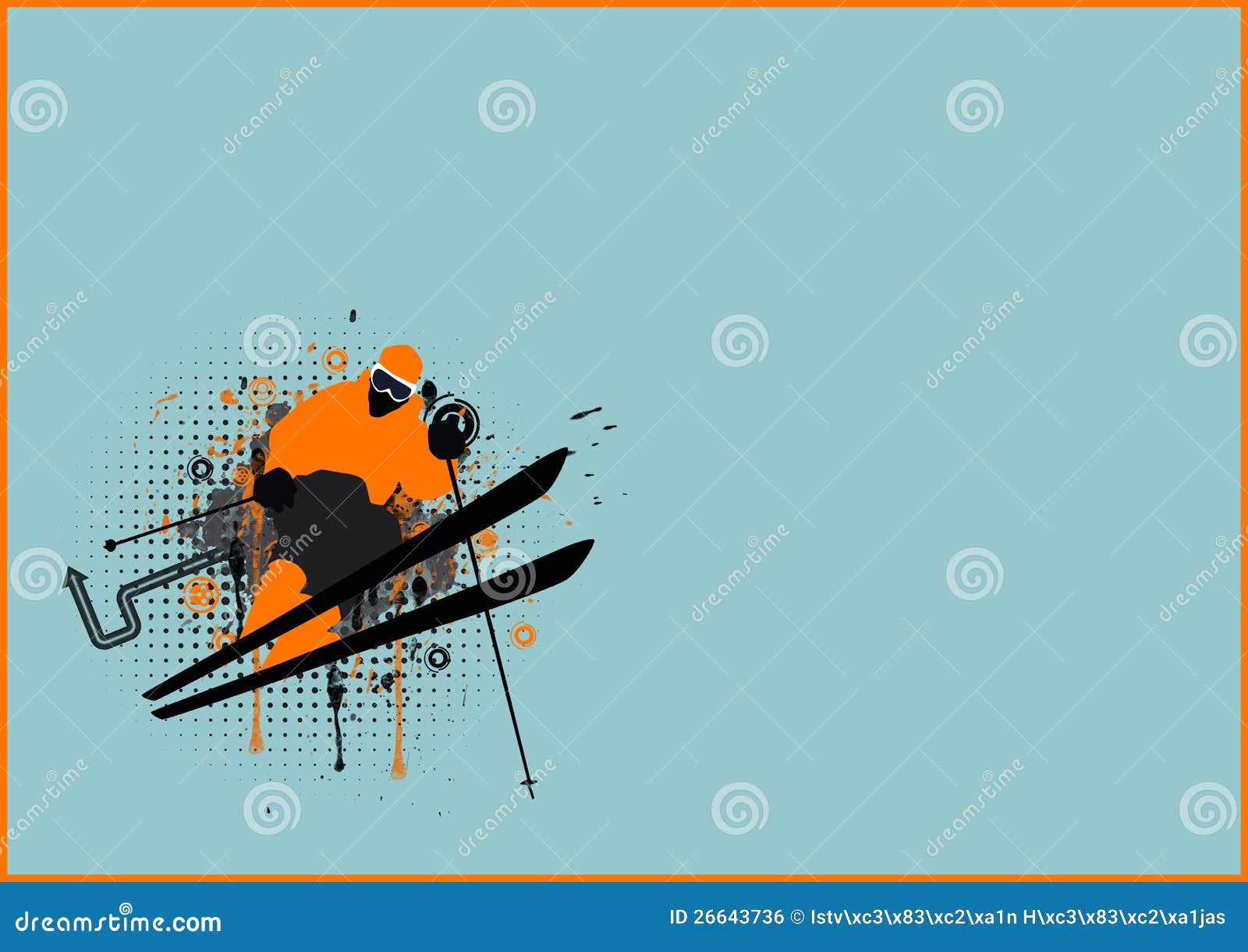 Winter sport background stock illustration. Illustration of leisure ...