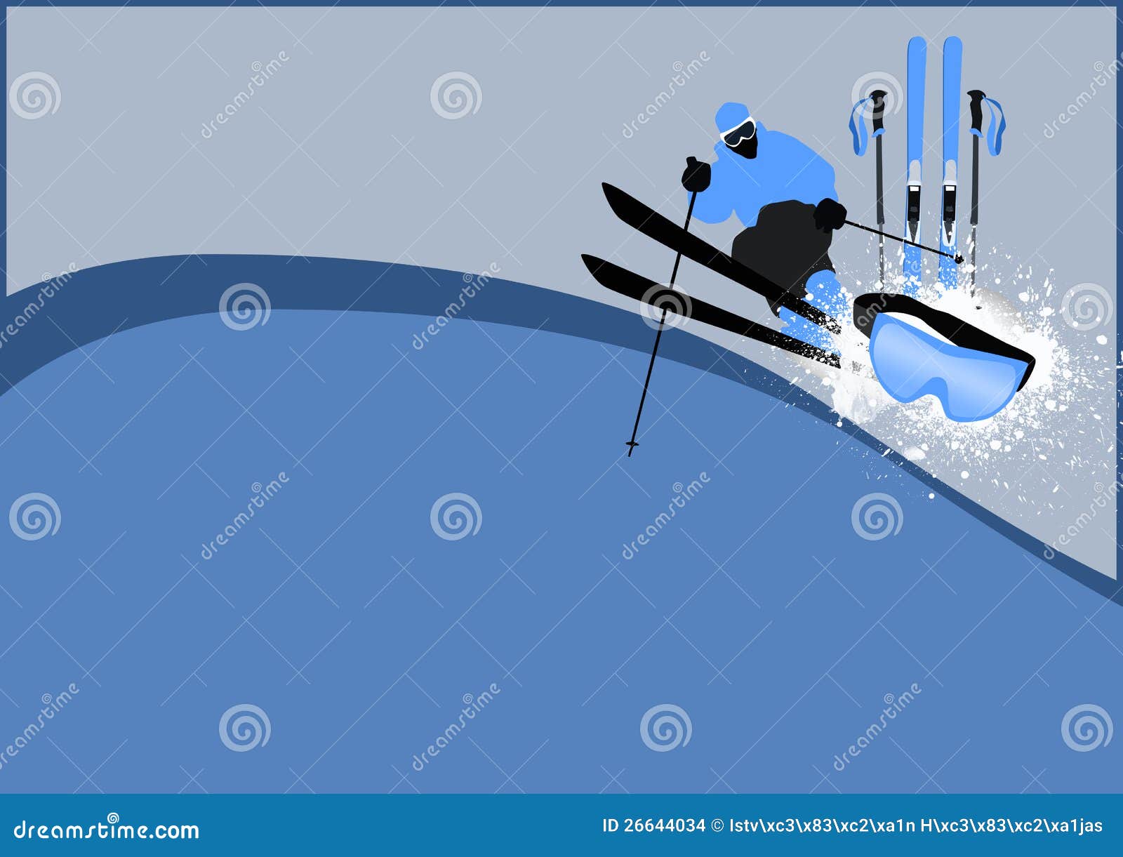 Winter sport background stock illustration. Illustration of scenic ...