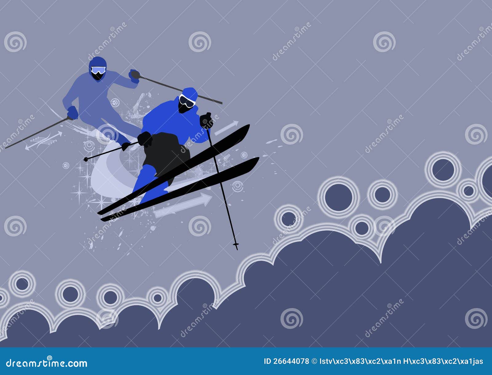 Winter sport background stock illustration. Illustration of equipment ...