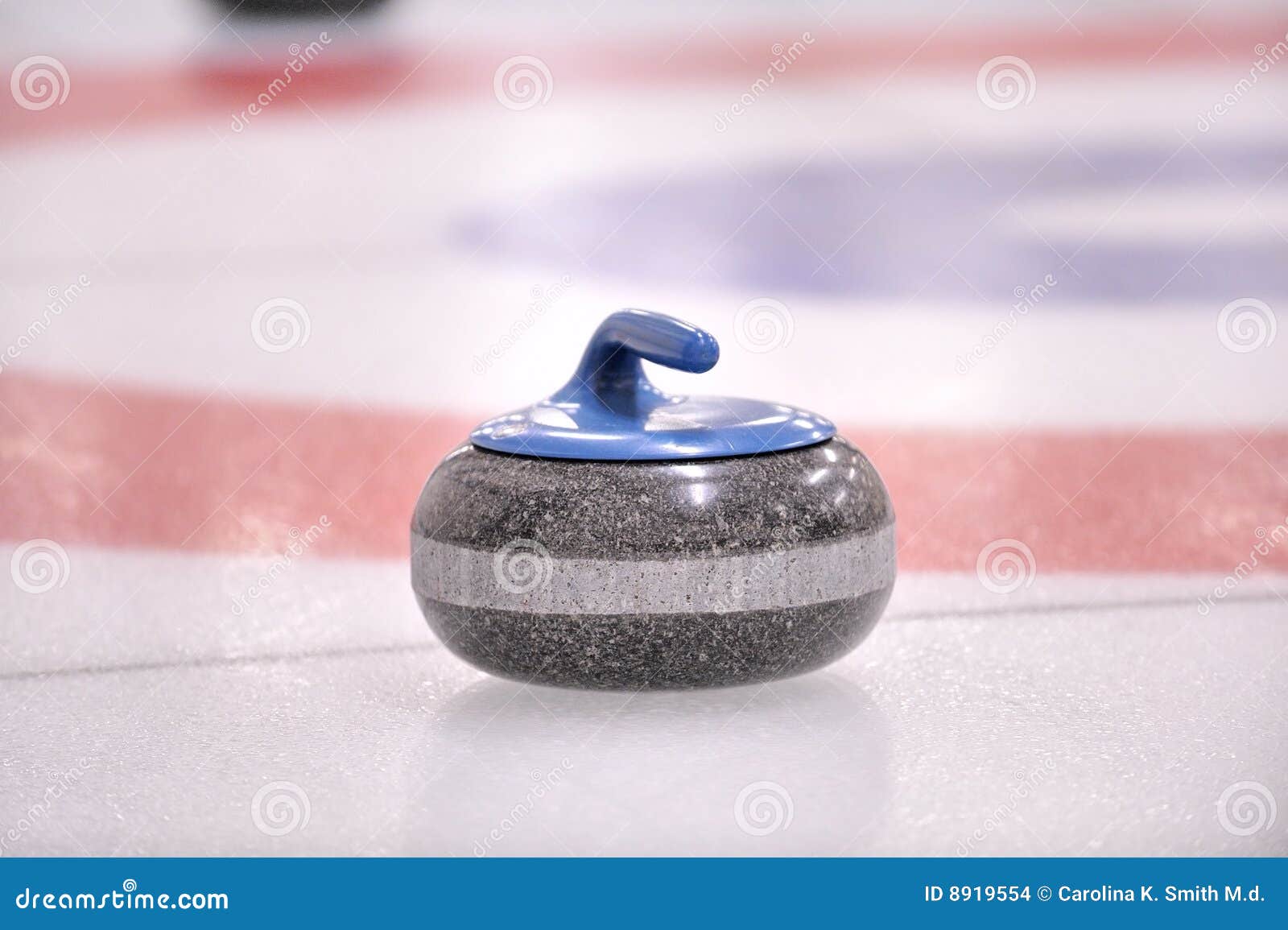 Winter Sport-Curling, the Granite Rock Stock Photo - Image of target ...
