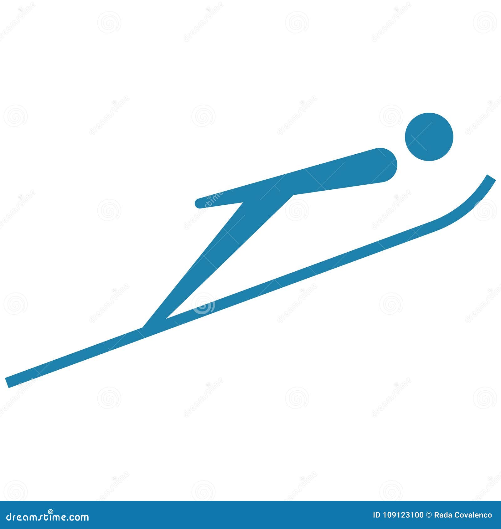 Winter Sport - Ski Jumping Icon Stock Vector - Illustration of world ...