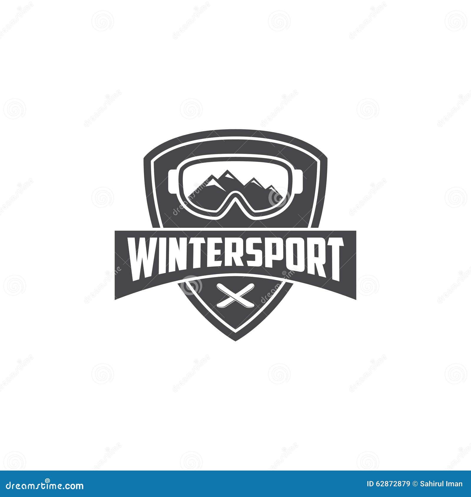 Winter Sport Template stock illustration. Illustration of label - 62872879