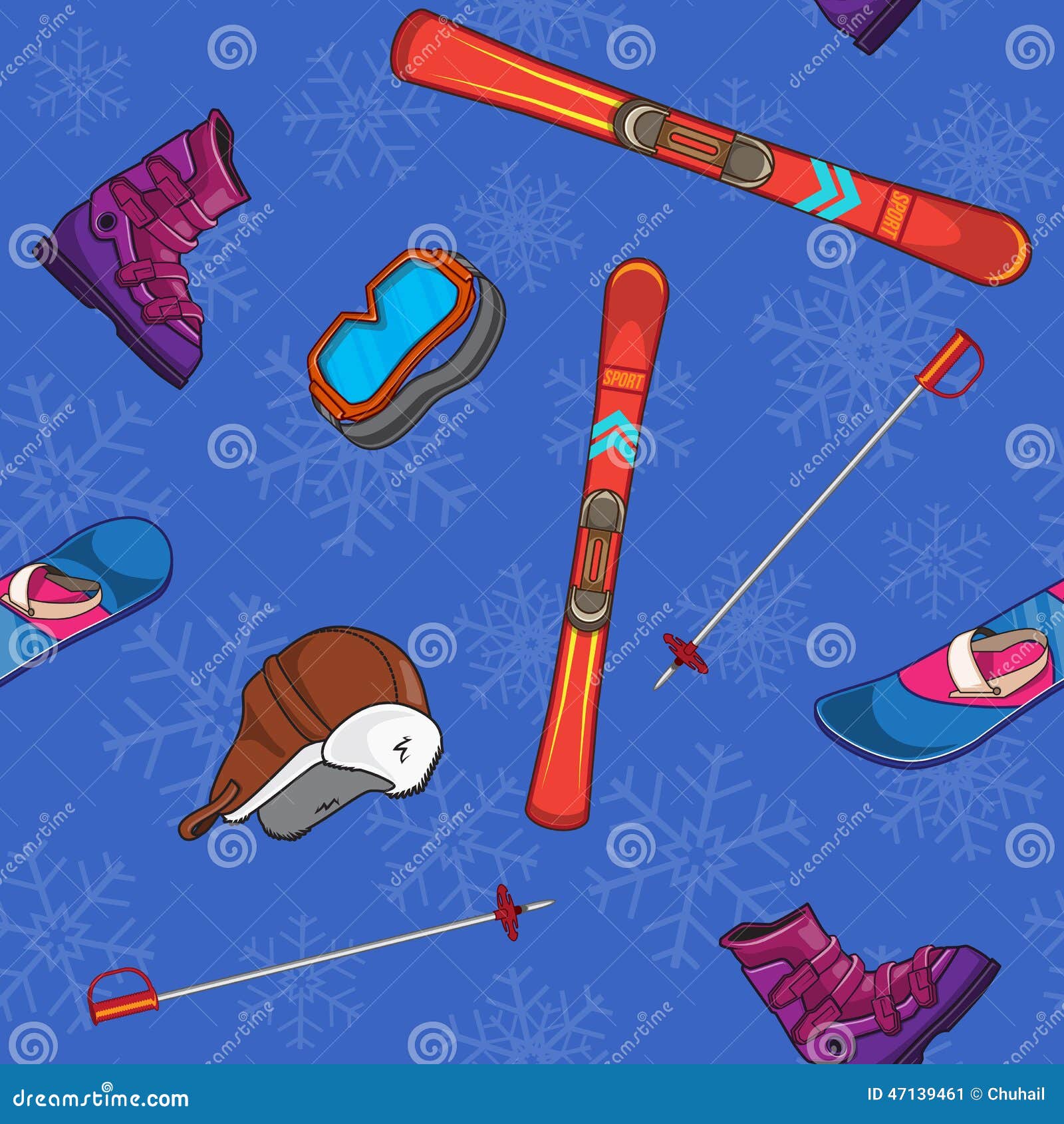 Winter sports background. stock vector. Illustration of snowflake ...