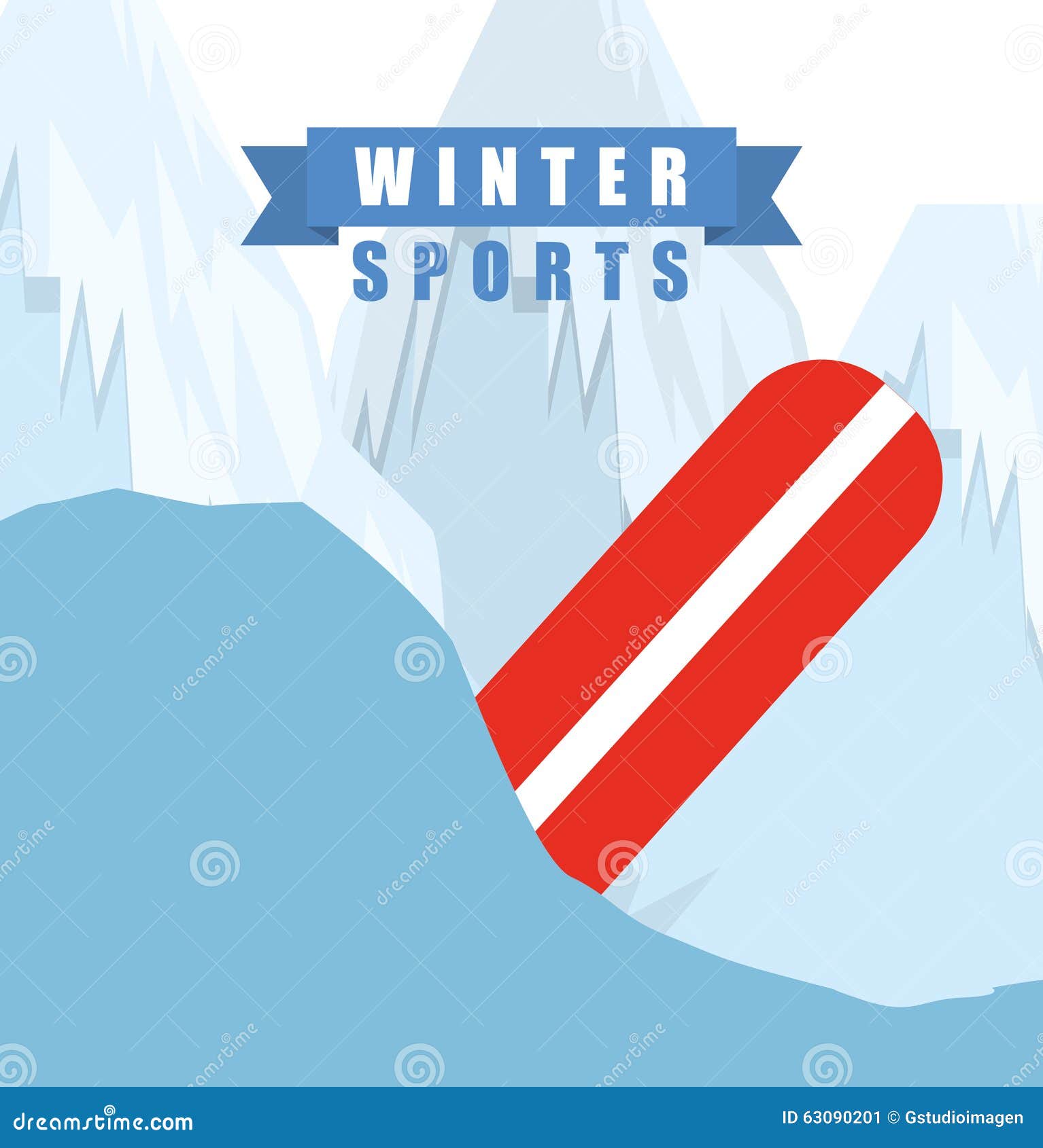 Winter sports design stock vector. Illustration of graphic - 63090201