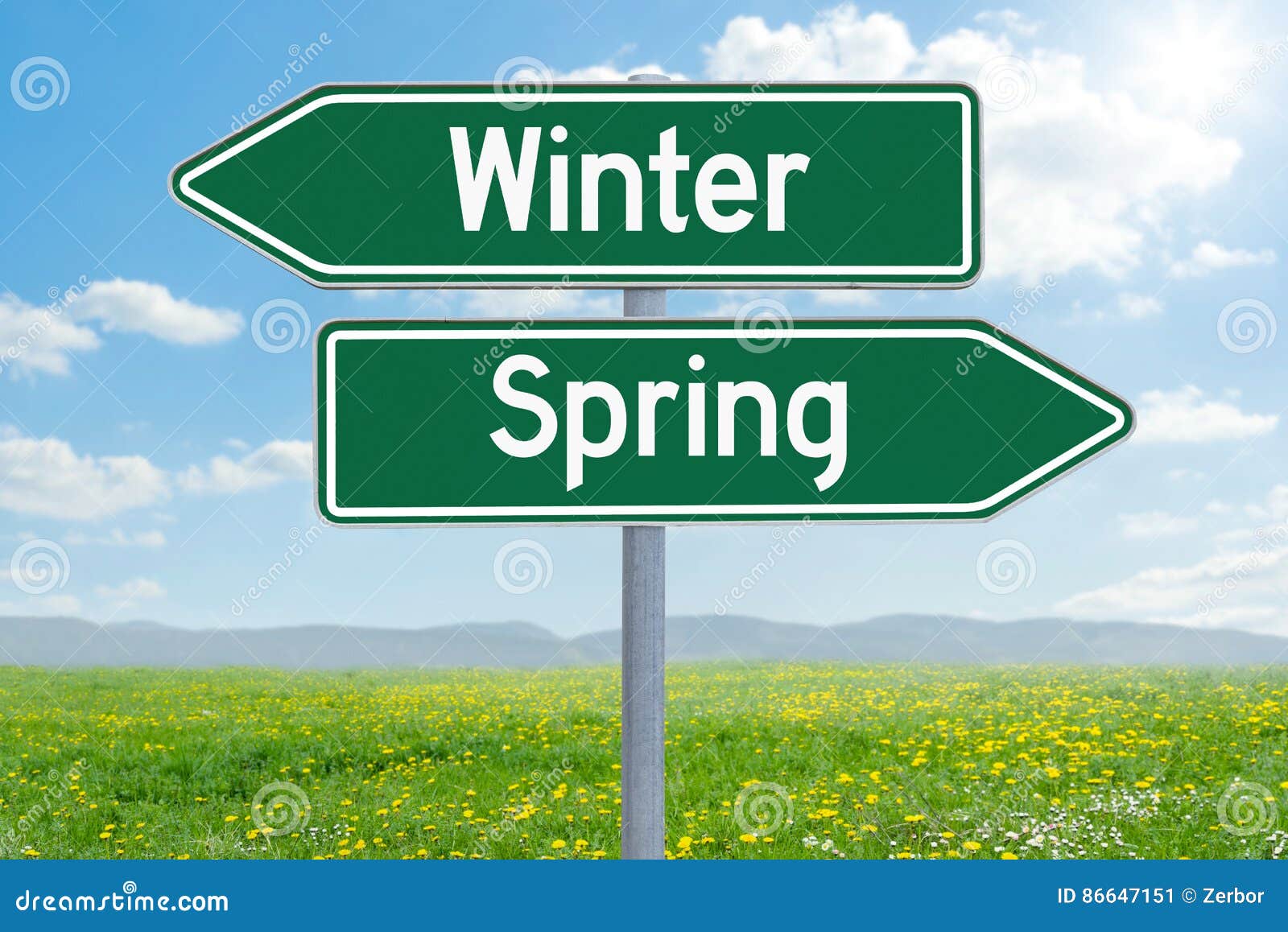 Winter or Spring stock image. Image of contrary, decision - 86647151