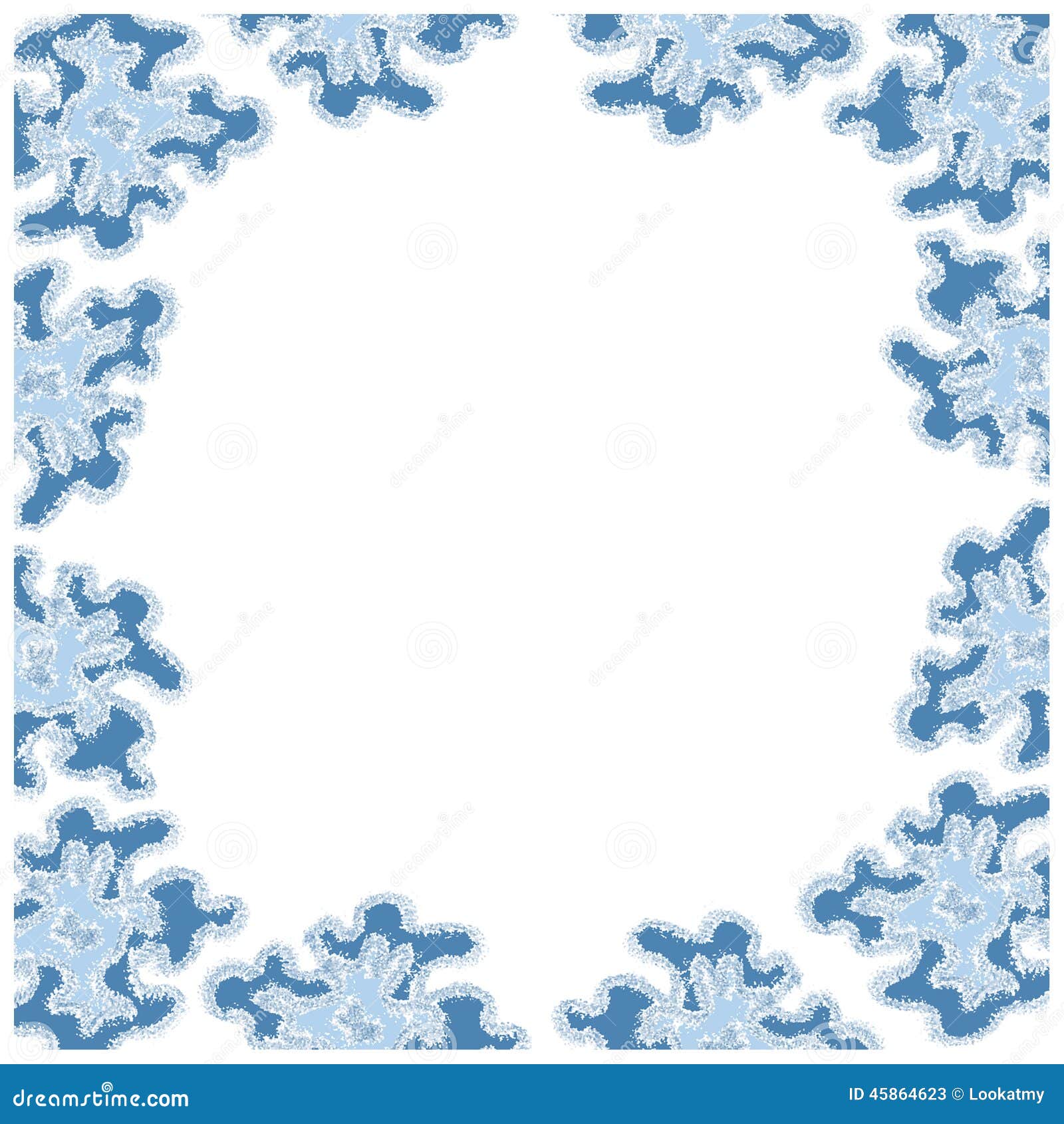 Winter square border stock illustration. Illustration of snowflakes ...