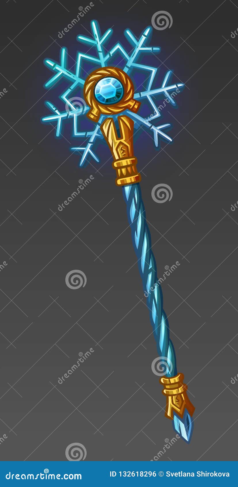 Winter staff snowflake stock vector. Illustration of winter - 132618296