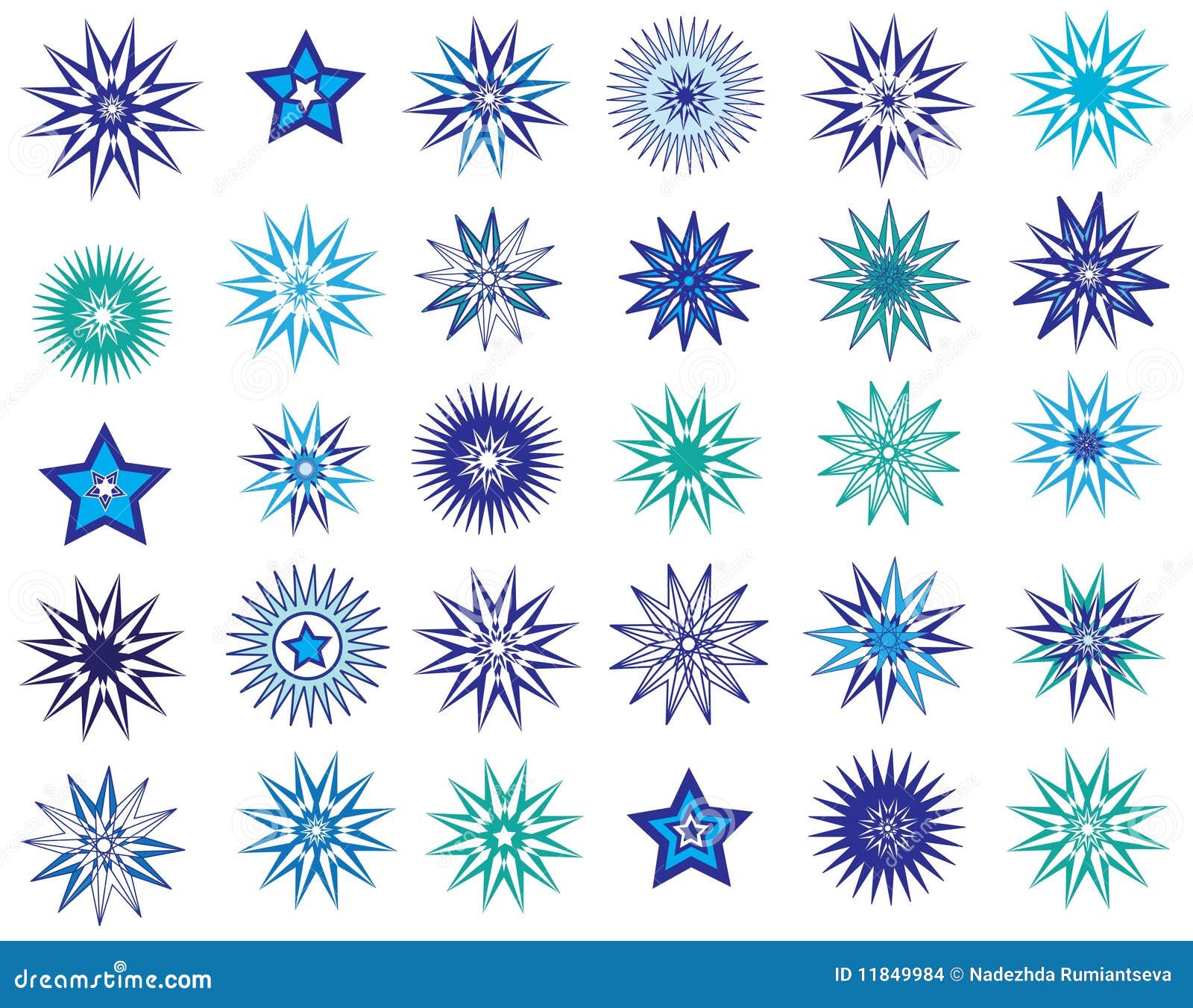 Winter stars stock vector. Illustration of christmas - 11849984