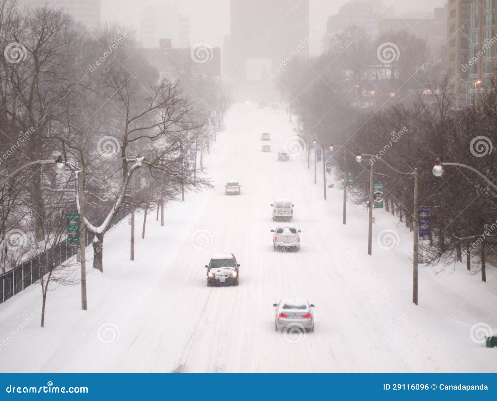 Winter storm hits Toronto editorial photo. Image of street - 29116096