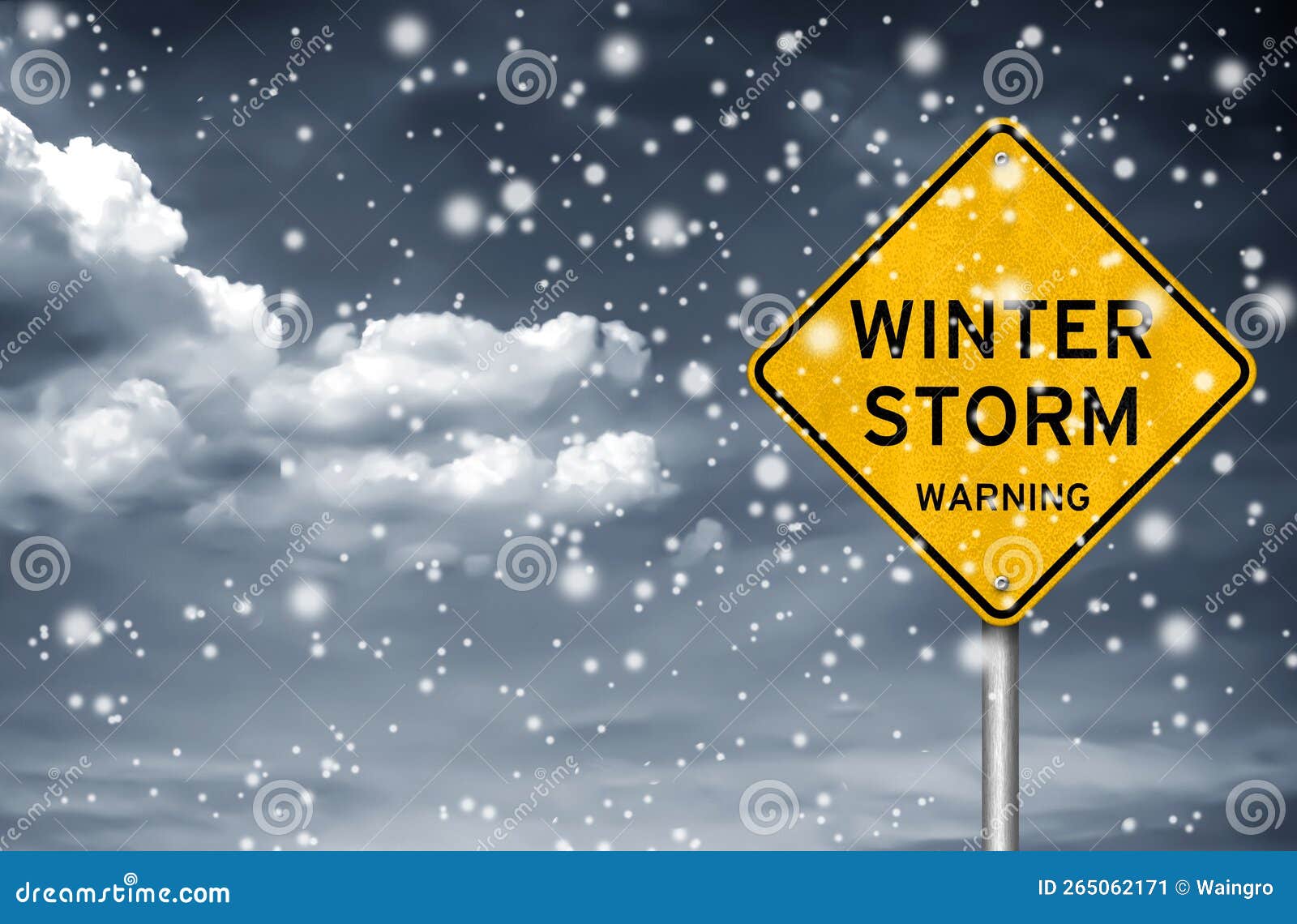 Storm Warning Sign Cartoon Vector | CartoonDealer.com #34422511