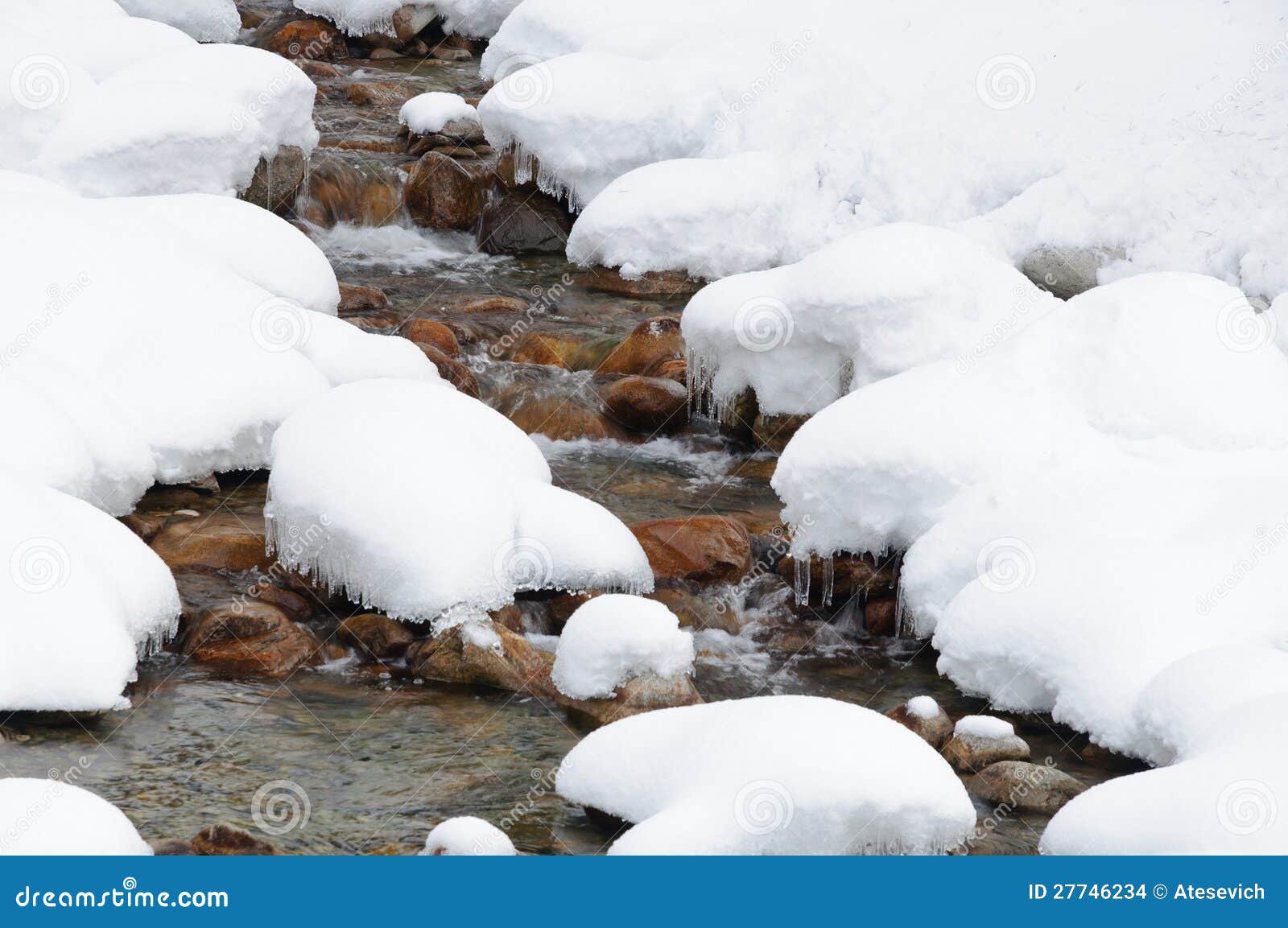 Winter stream stock photo. Image of europe, stone, eastern - 27746234