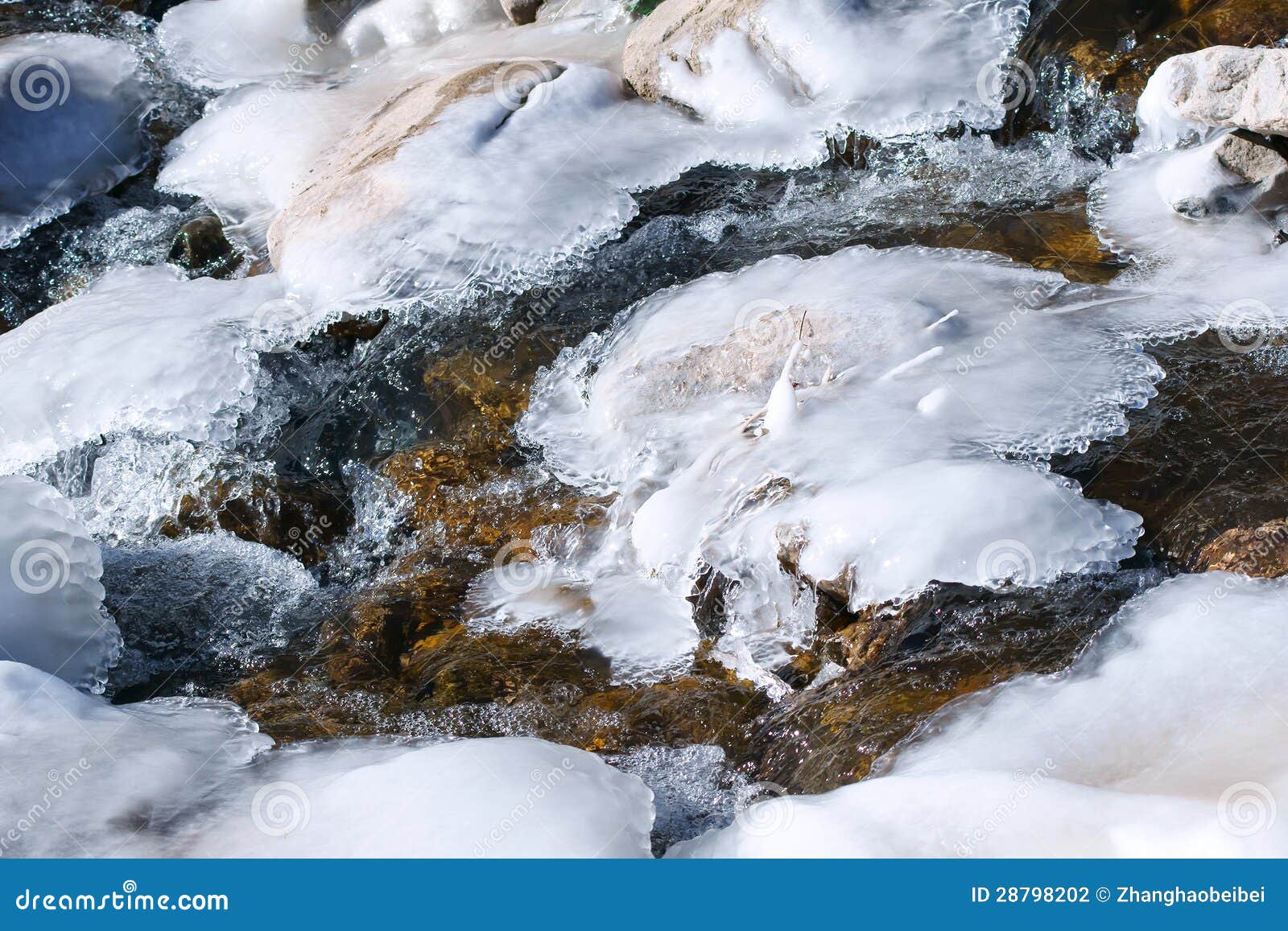 Winter stream stock photo. Image of winter, cold, nature - 28798202
