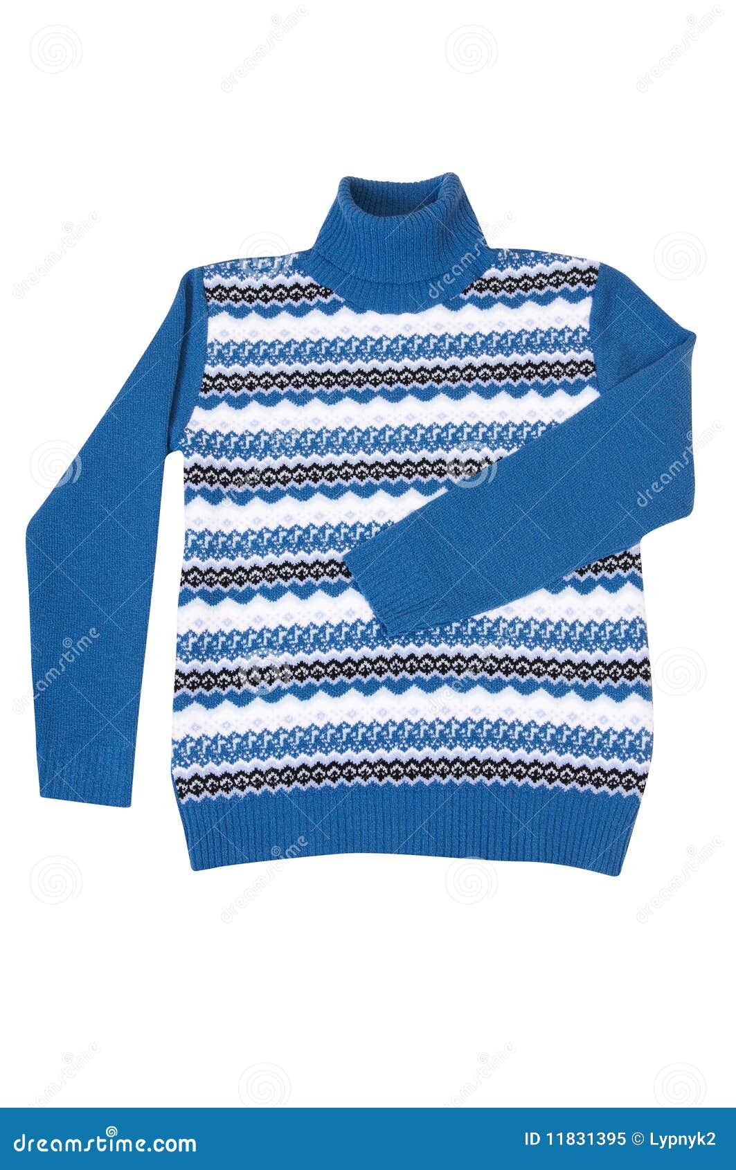 Winter Stylish, Blue Sweater on a White. Stock Image - Image of style ...