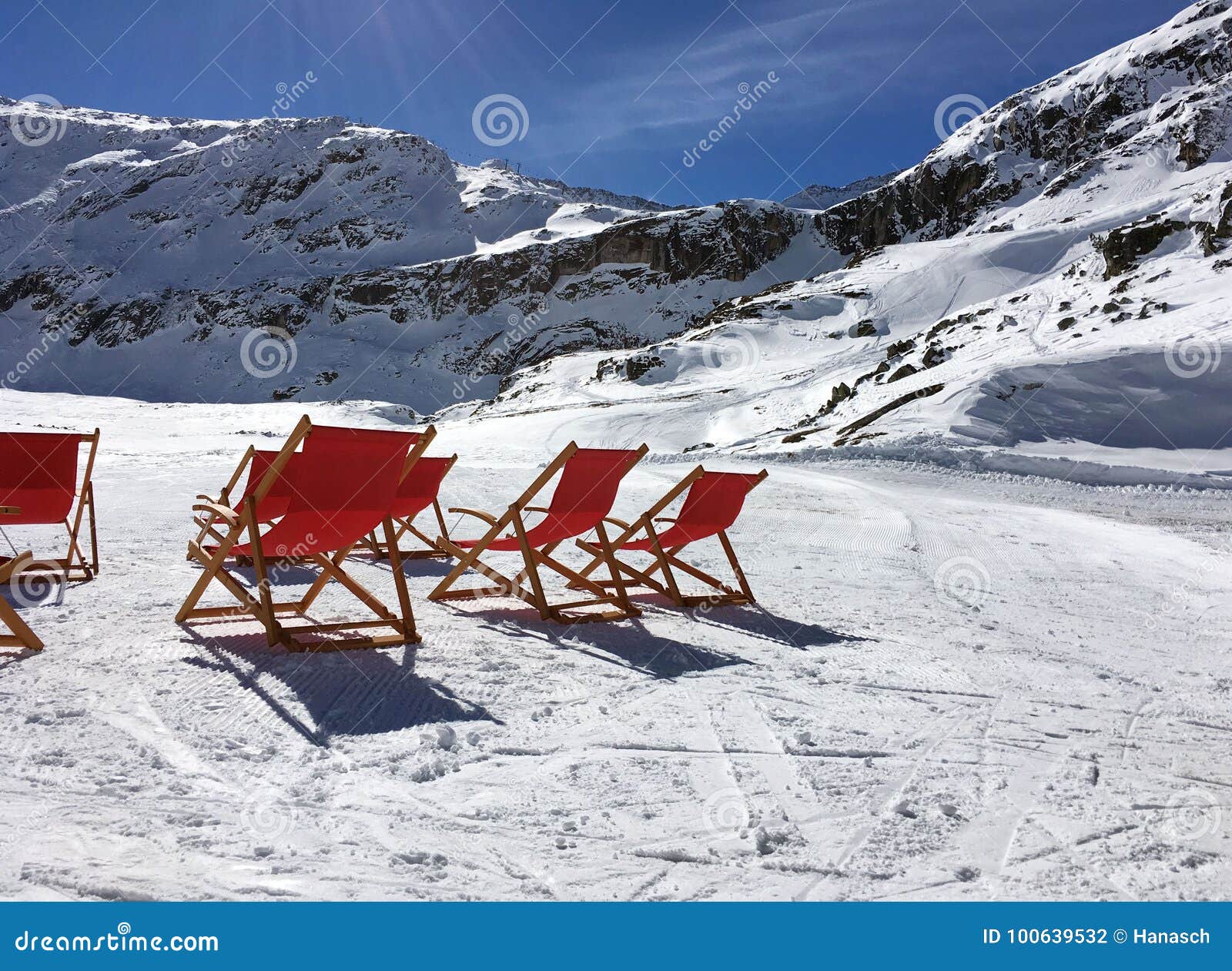 Winter sunbathing stock photo. Image of mountain, concepts - 100639532