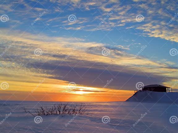 Winter sunset stock photo. Image of dusk, desert, climate - 1683758