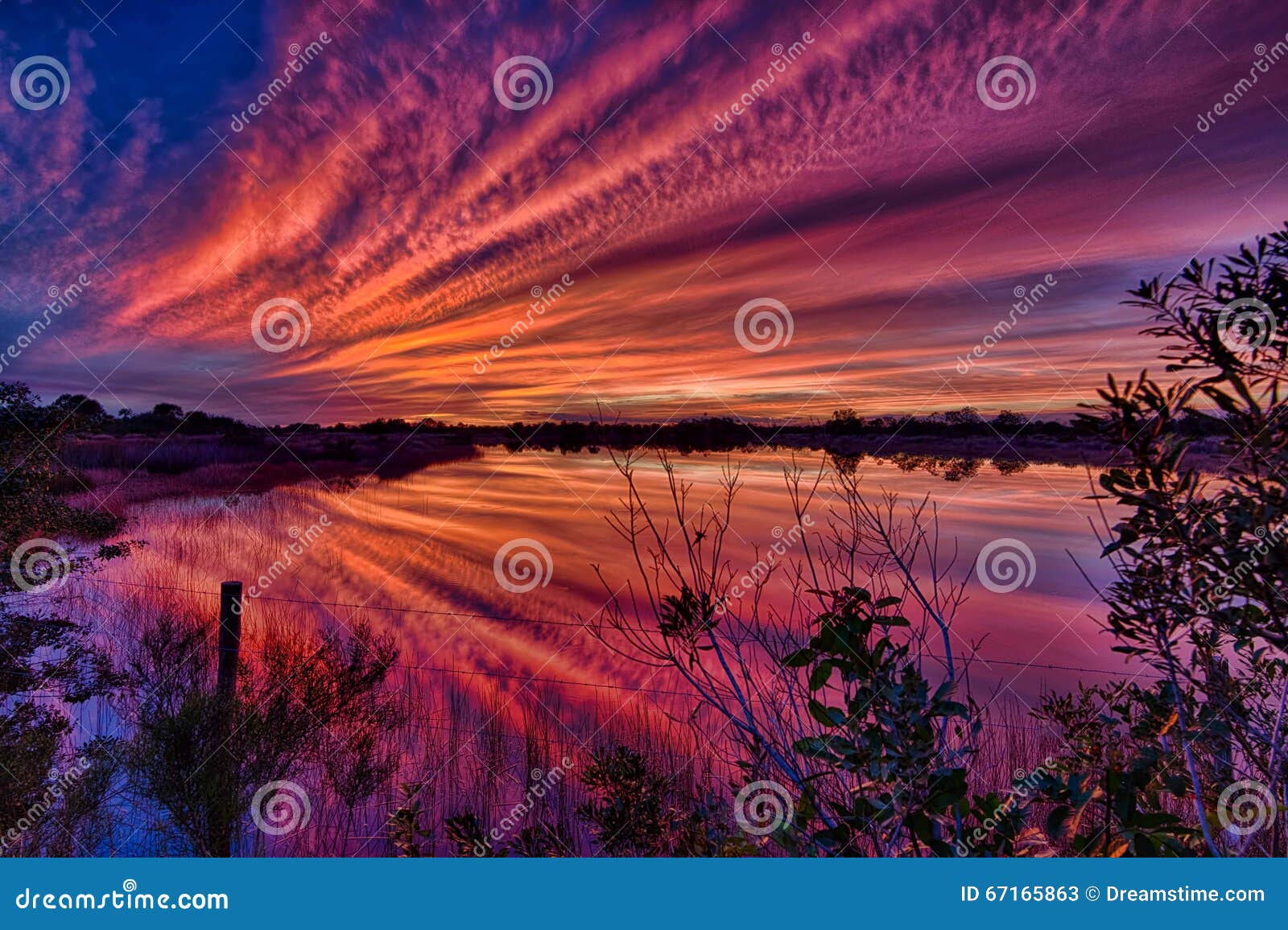 Winter Sunset stock image. Image of sunset, clouds, hues - 67165863