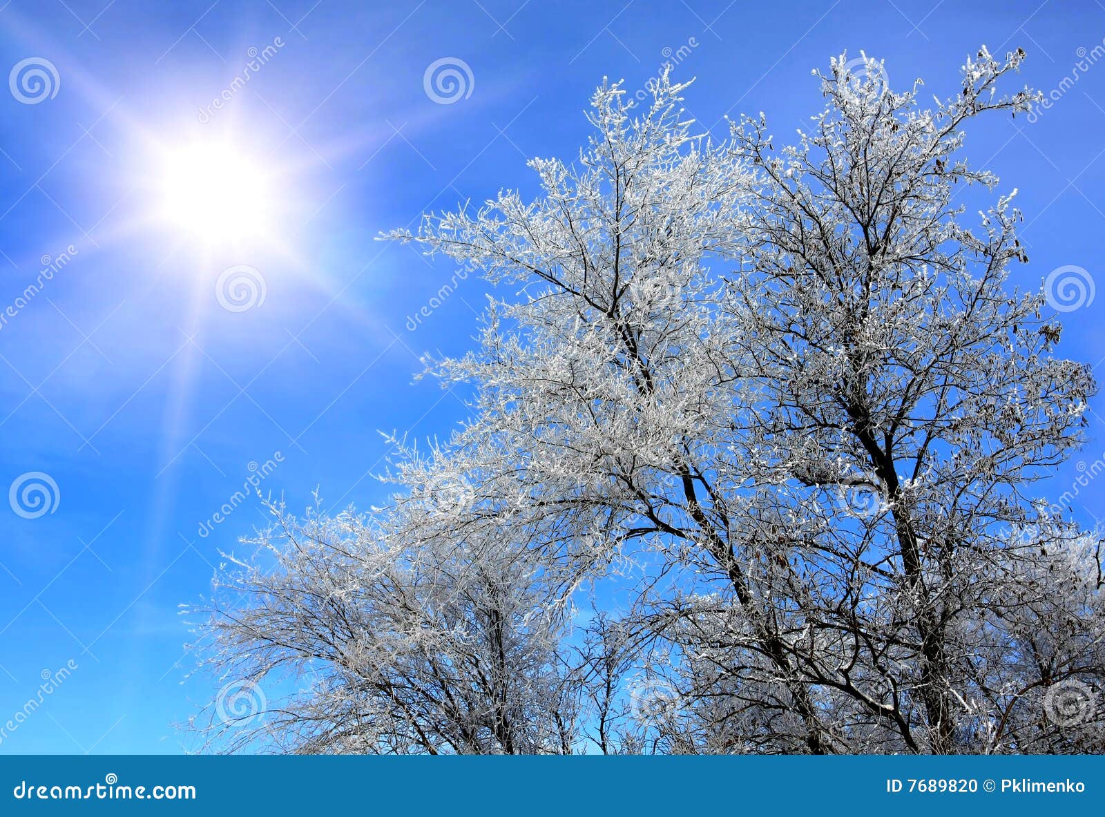 Winter sunshine stock photo. Image of outdoor, blue, sunshine - 7689820