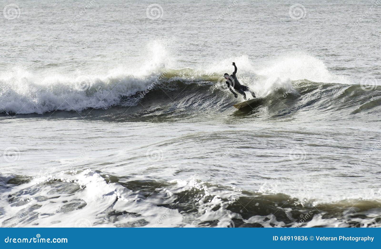 Winter Surfing stock photo. Image of surfboard, surf - 68919836