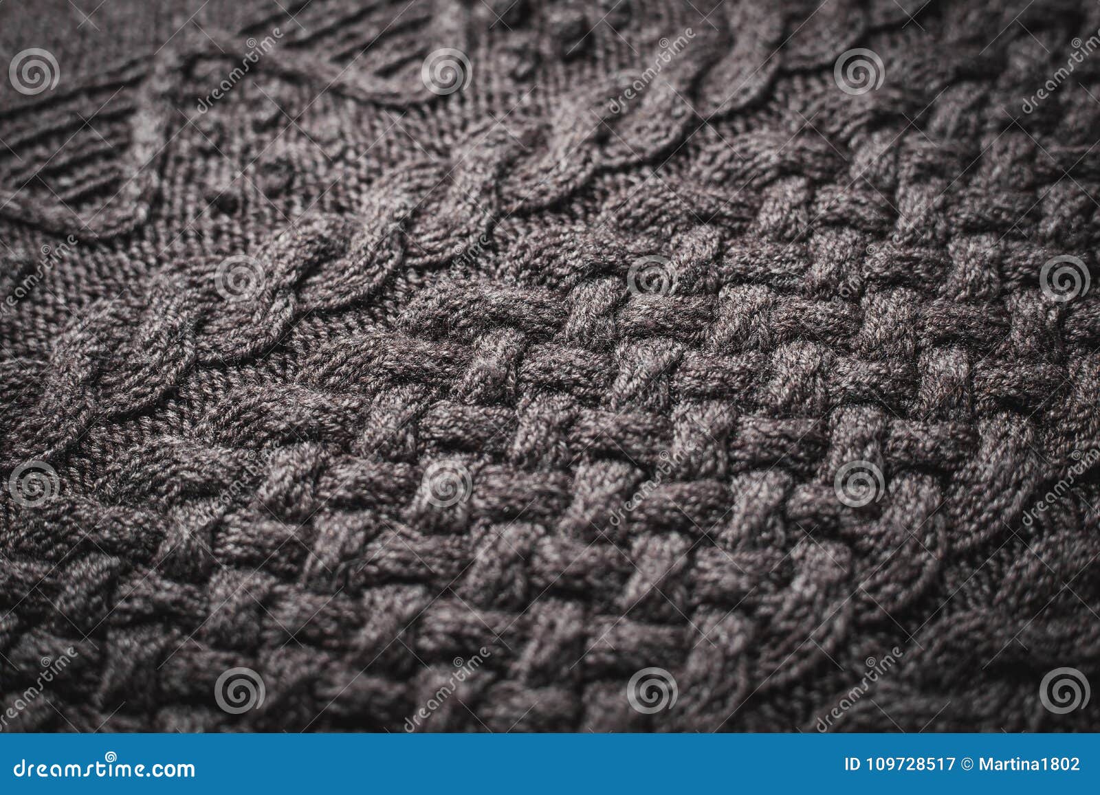 Grey Knitting Wool Texture Background Stock Image - Image of plaid ...