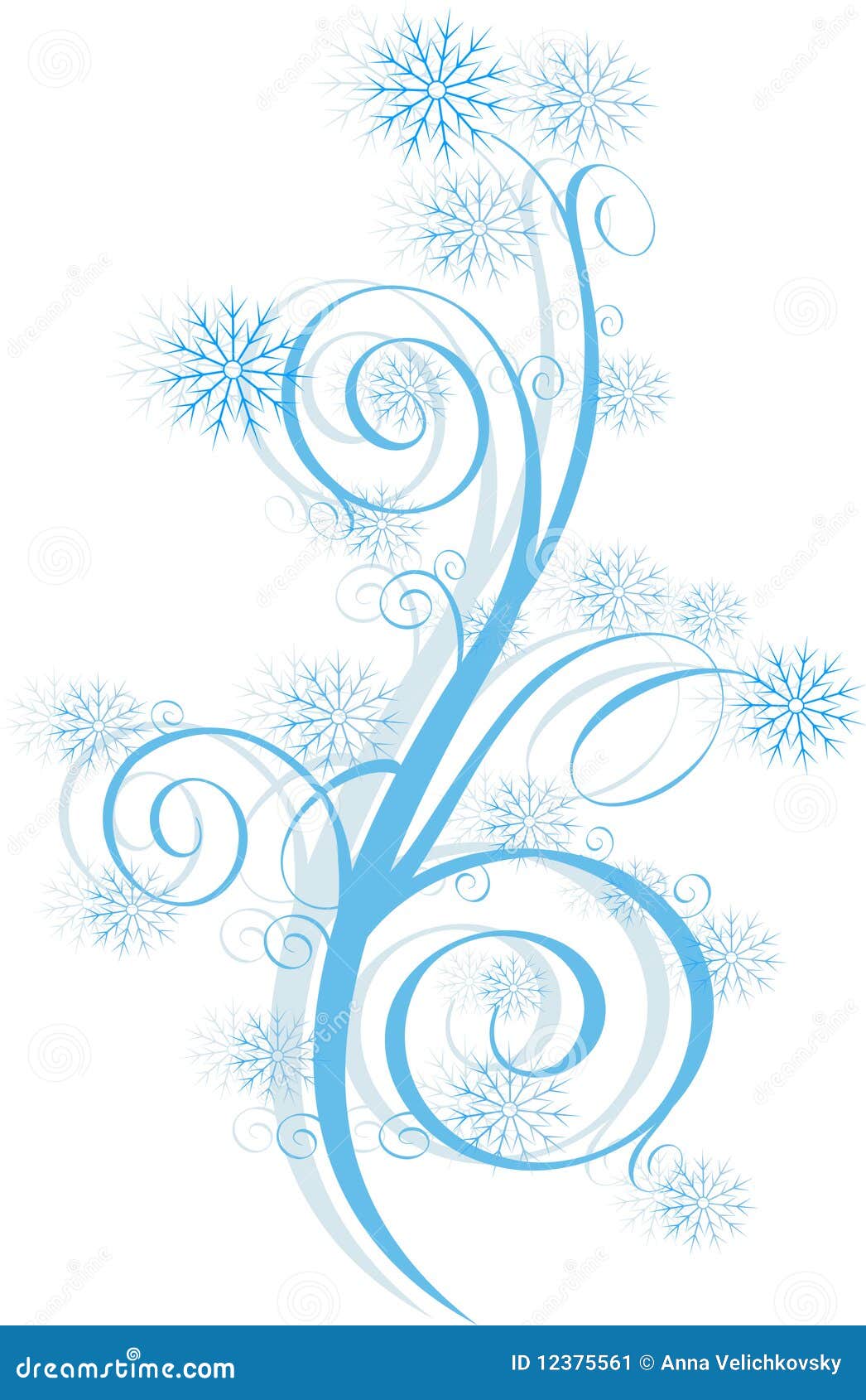 Winter swirl stock vector. Illustration of background - 12375561
