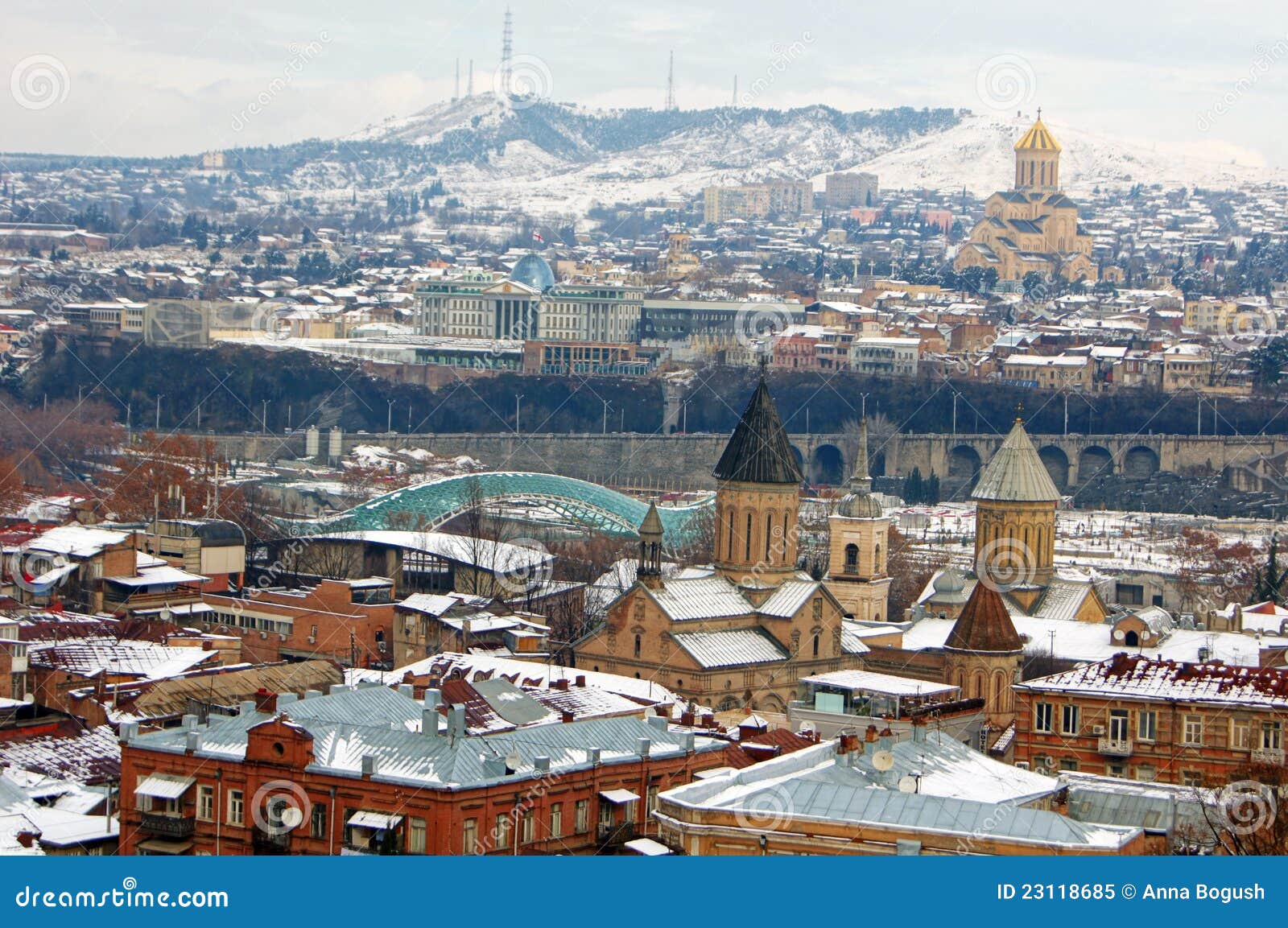 Winter in Tbilisi stock image. Image of georgia, cool - 23118685