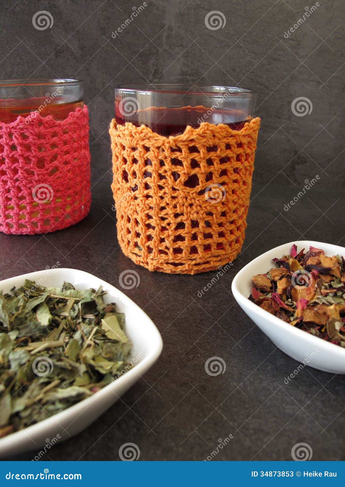 Winter Tea in Glass with Cup Cozy Stock Image - Image of sleeve, cover ...