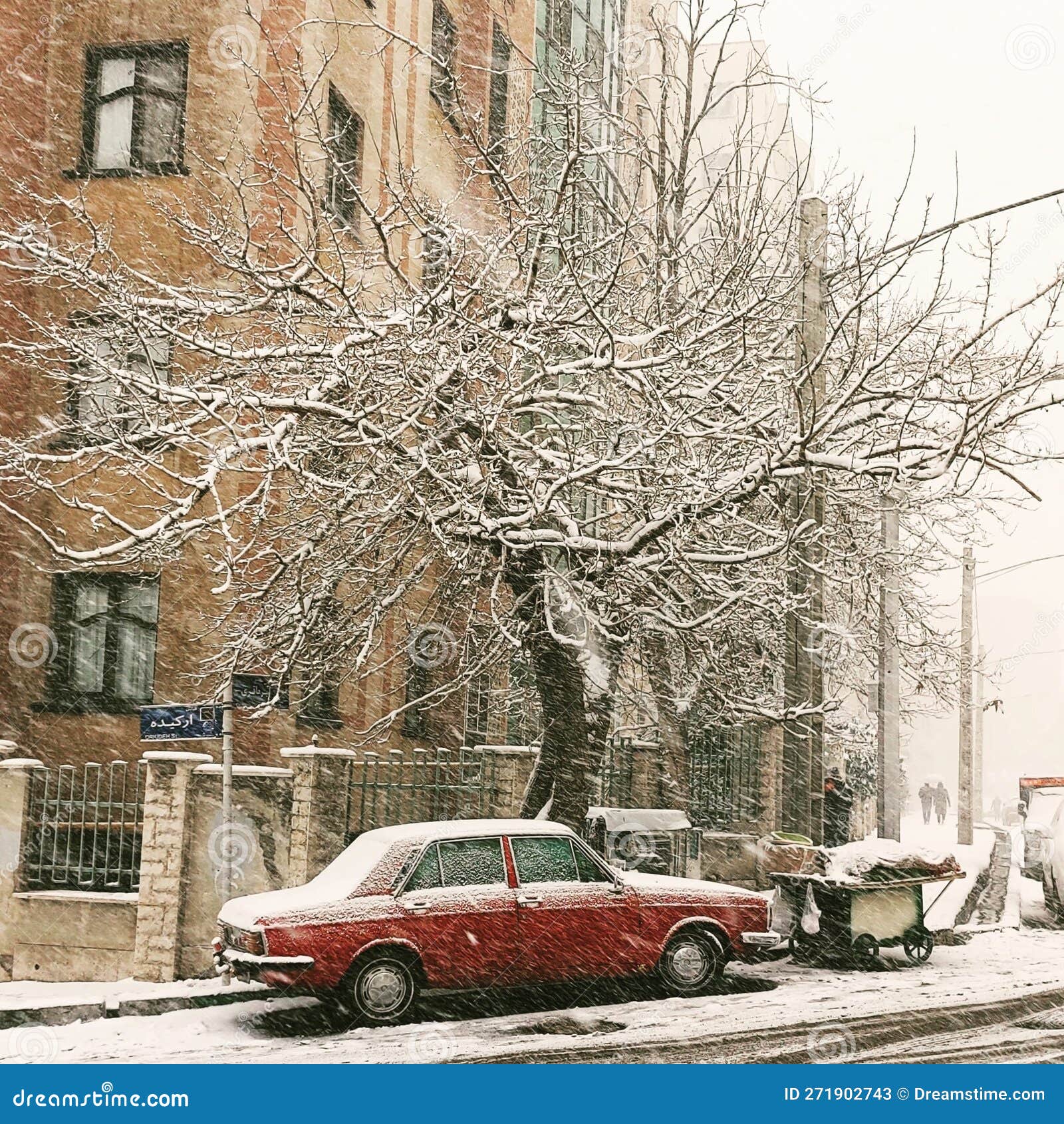 Winter in TEHRAN stock image. Image of winter, snow - 271902743