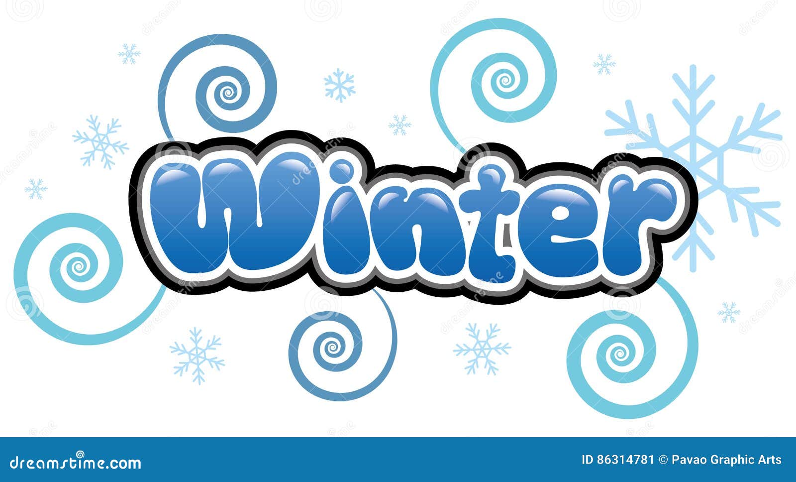 Winter stock vector. Illustration of bubble, card, text - 86314781