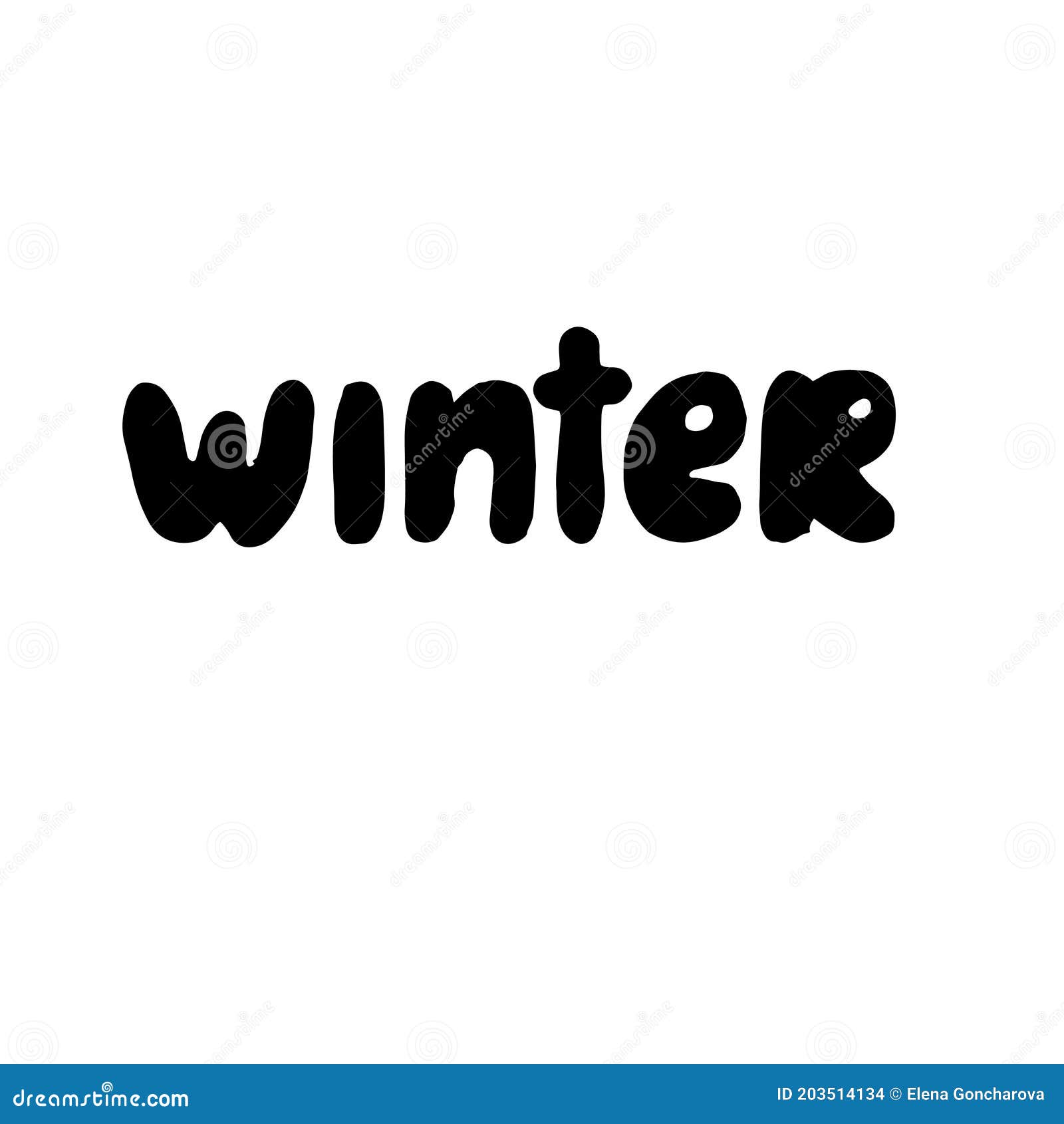Winter. Winter Text, Word and Lettering. Winter Concept, Logo Template ...