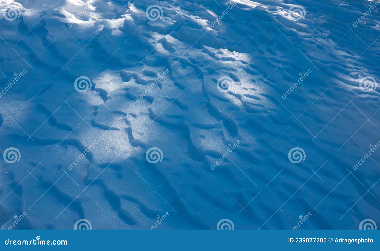 Winter Textures. Details of the Shapes that Winter Creates from Snow ...