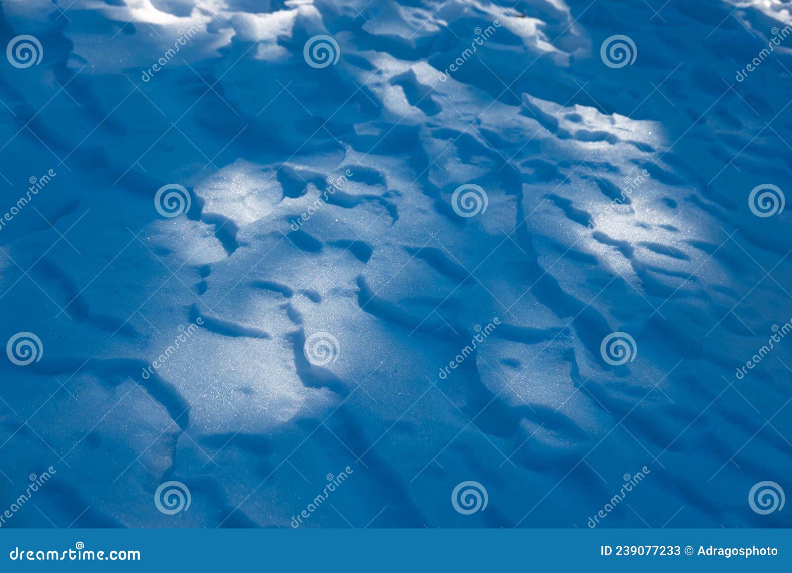 Winter Textures. Details of the Shapes that Winter Creates from Snow ...