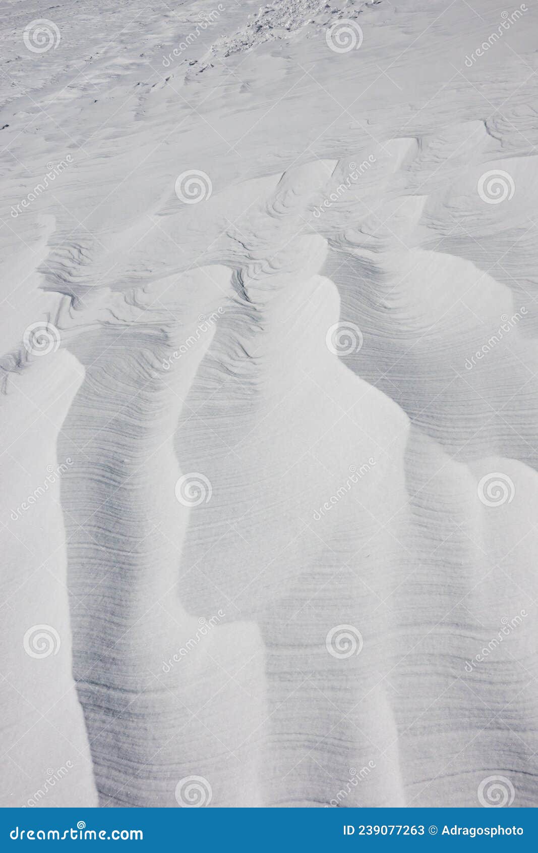 Winter Textures. Details of the Shapes that Winter Creates from Snow ...