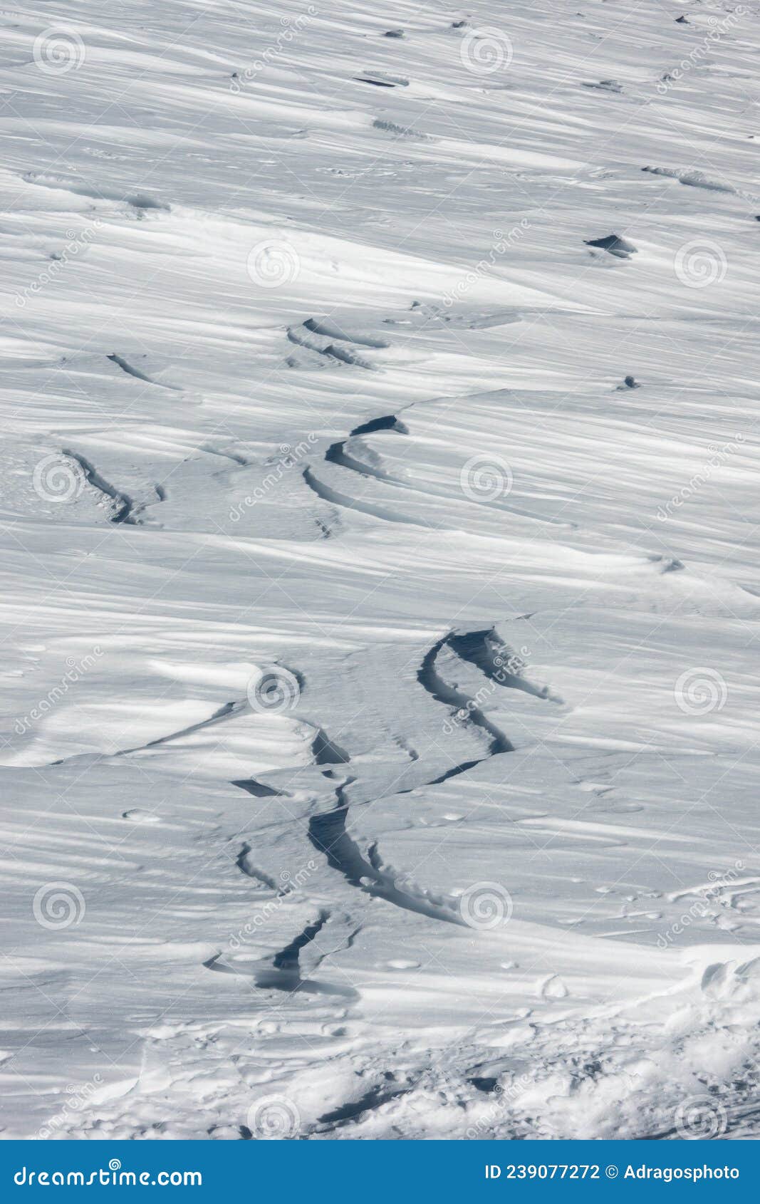 Winter Textures. Details of the Shapes that Winter Creates from Snow ...