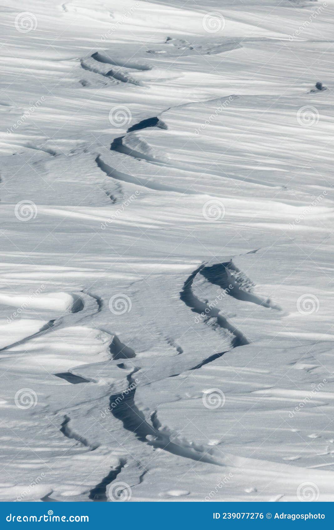 Winter Textures. Details of the Shapes that Winter Creates from Snow ...