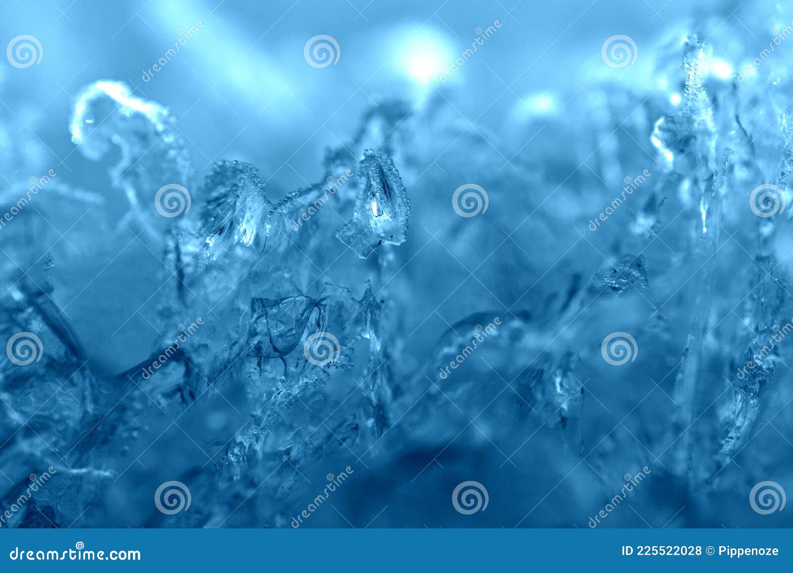 Winter Theme Background with Frozen Blue Ice Splashes in it Stock Photo ...